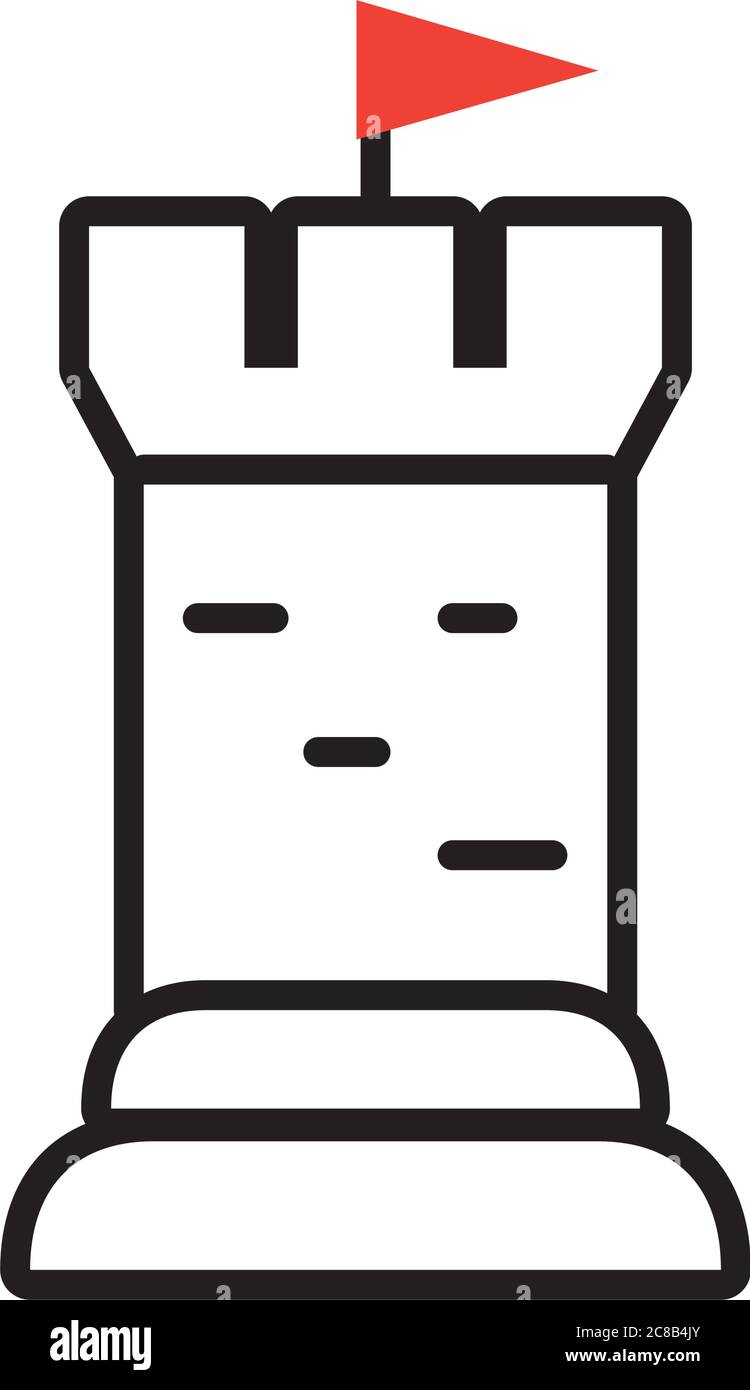 Simple Castle Tower Clipart