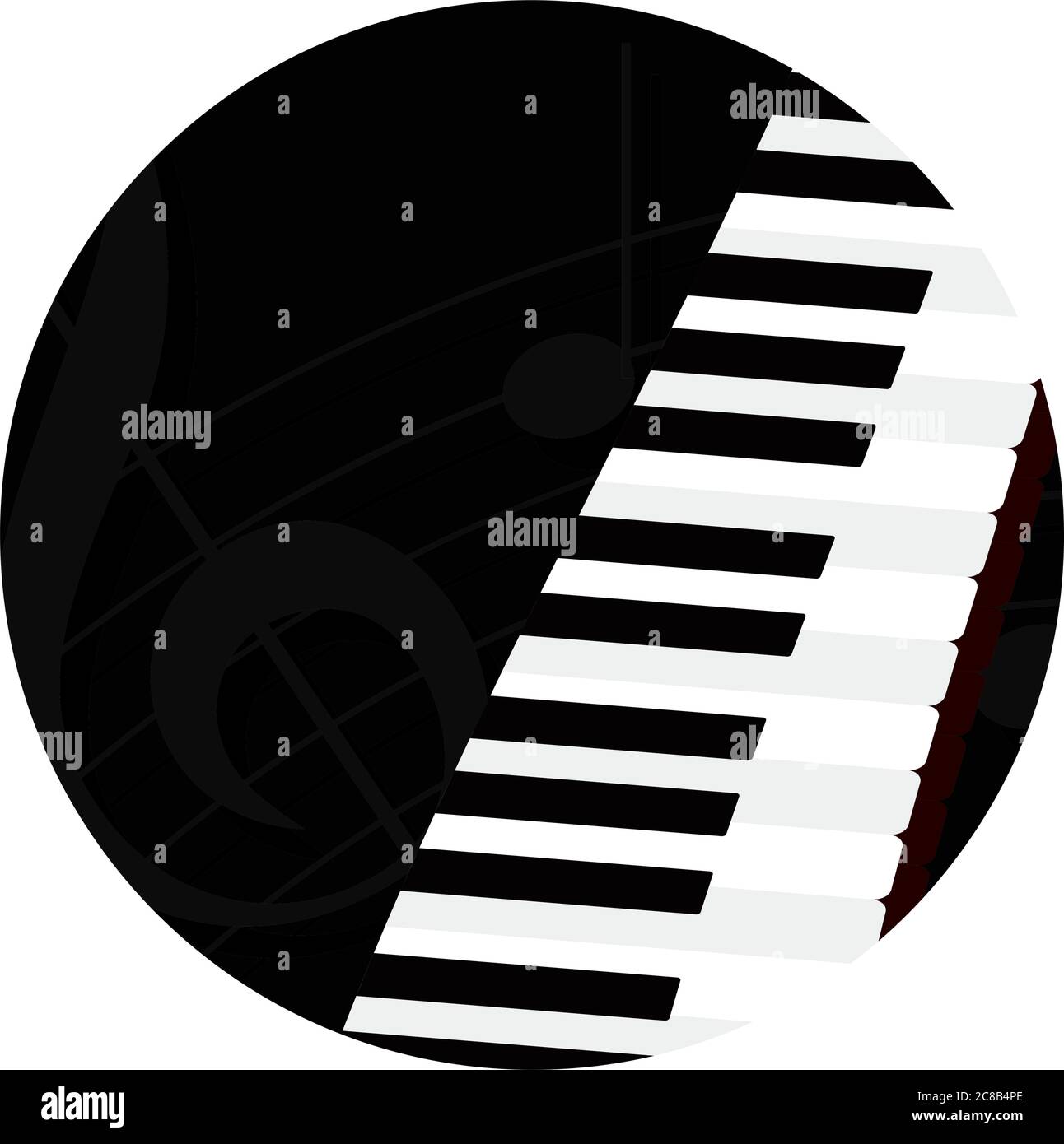 Musical keyboard image Stock Vector Image & Art - Alamy