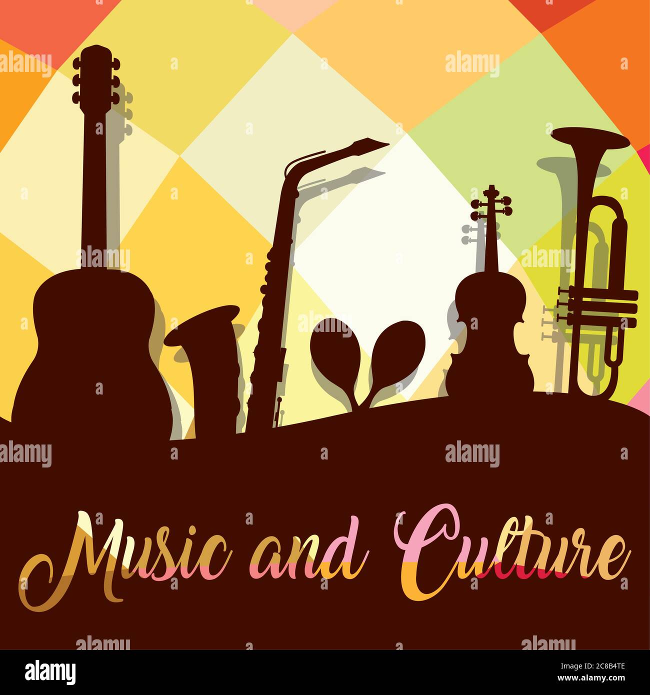 Silhouette of a musical instruments Stock Vector Image & Art - Alamy
