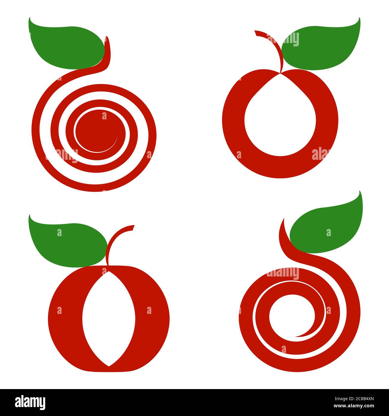 Apple Logo Isolated Stock Vector Images - Alamy