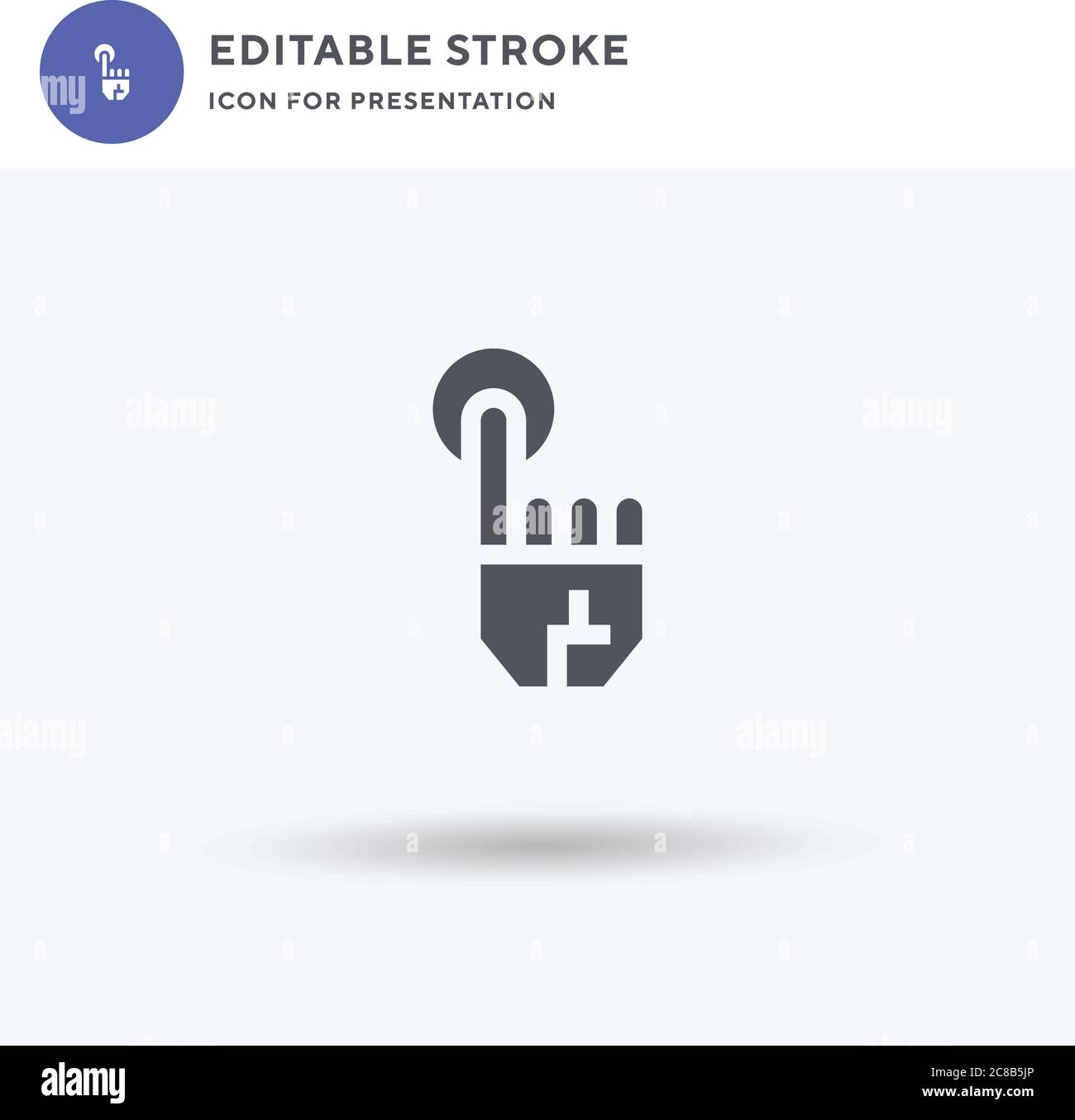 Robot Hand icon vector, filled flat sign, solid pictogram isolated on ...