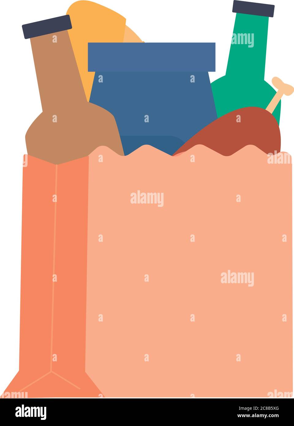 Isolated grocery bag icon Stock Vector Image & Art - Alamy