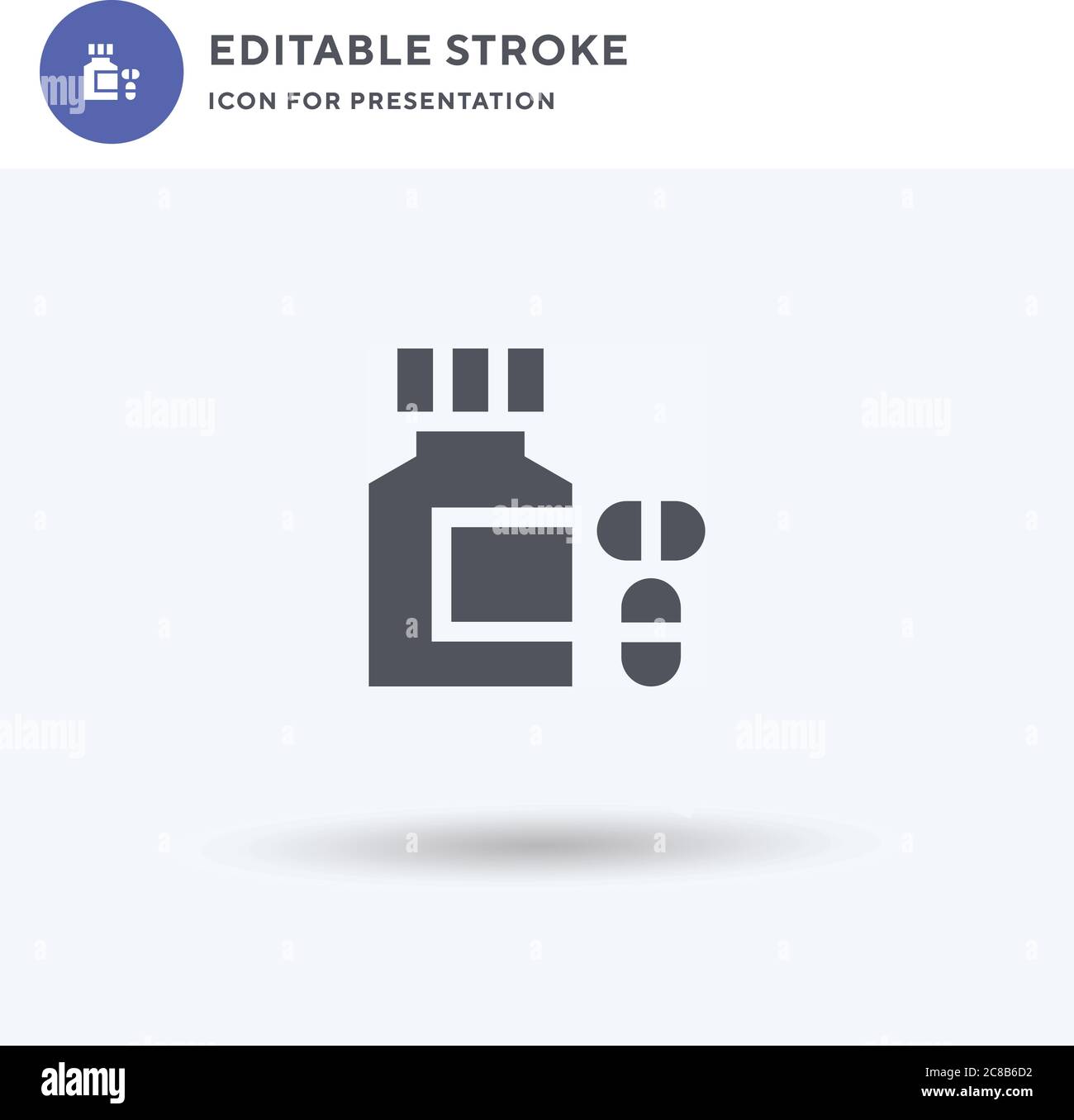 Supplements icon vector, filled flat sign, solid pictogram isolated on ...