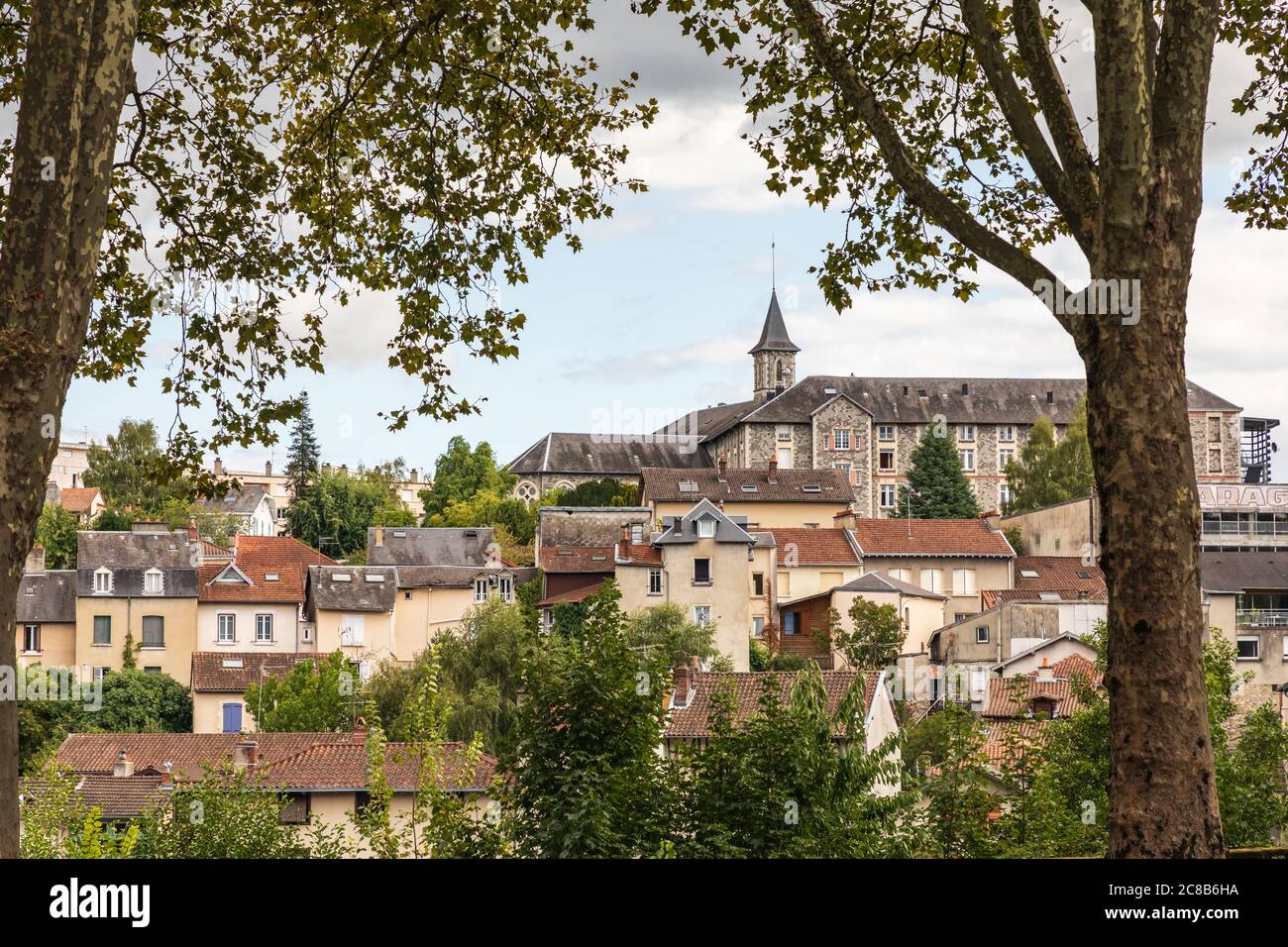 Europe, France, Haute-Vienne, Limoges. View of Limoges from park Stock ...