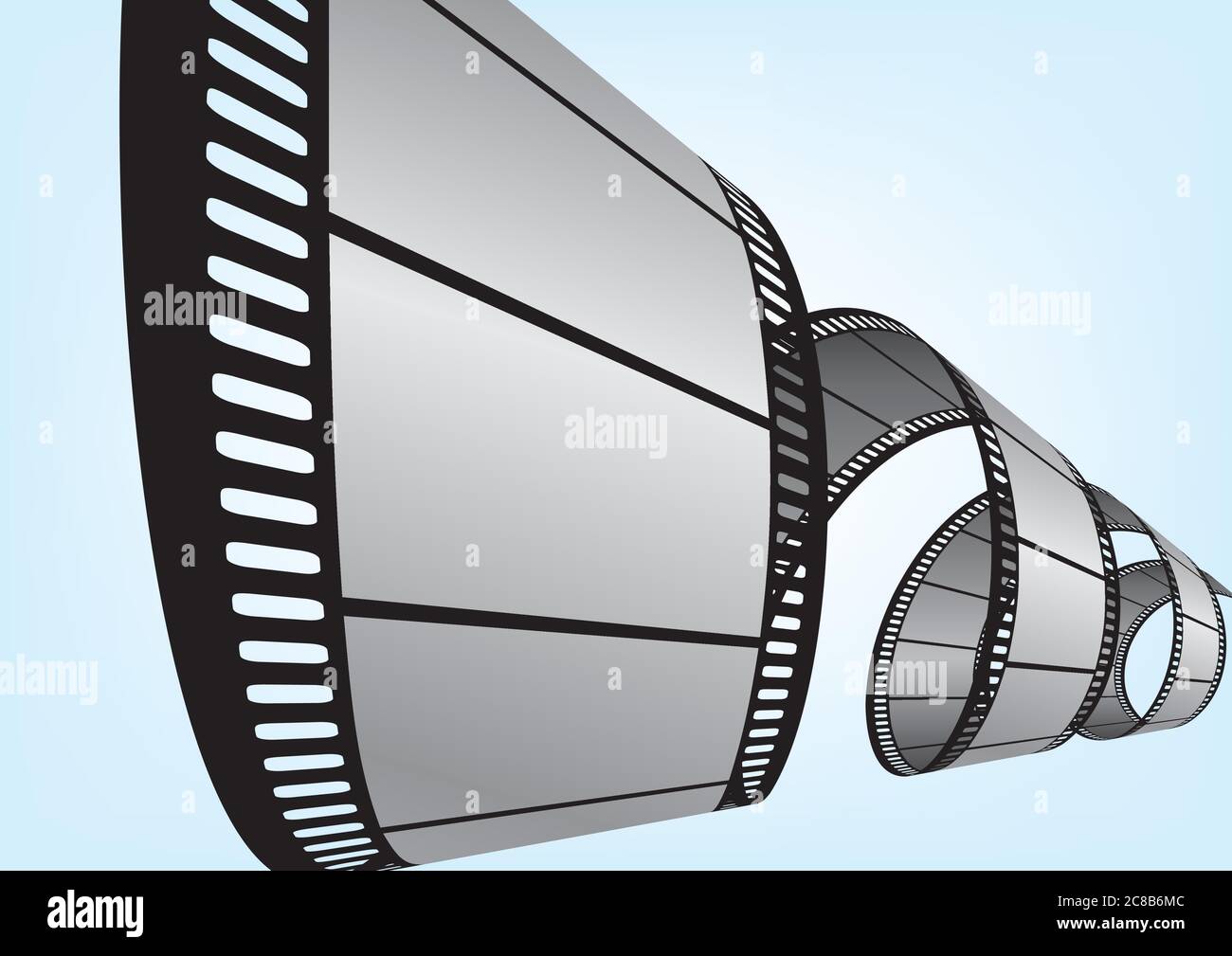 Cinema, movie and photography 35mm film strip template. Vector 3D ...