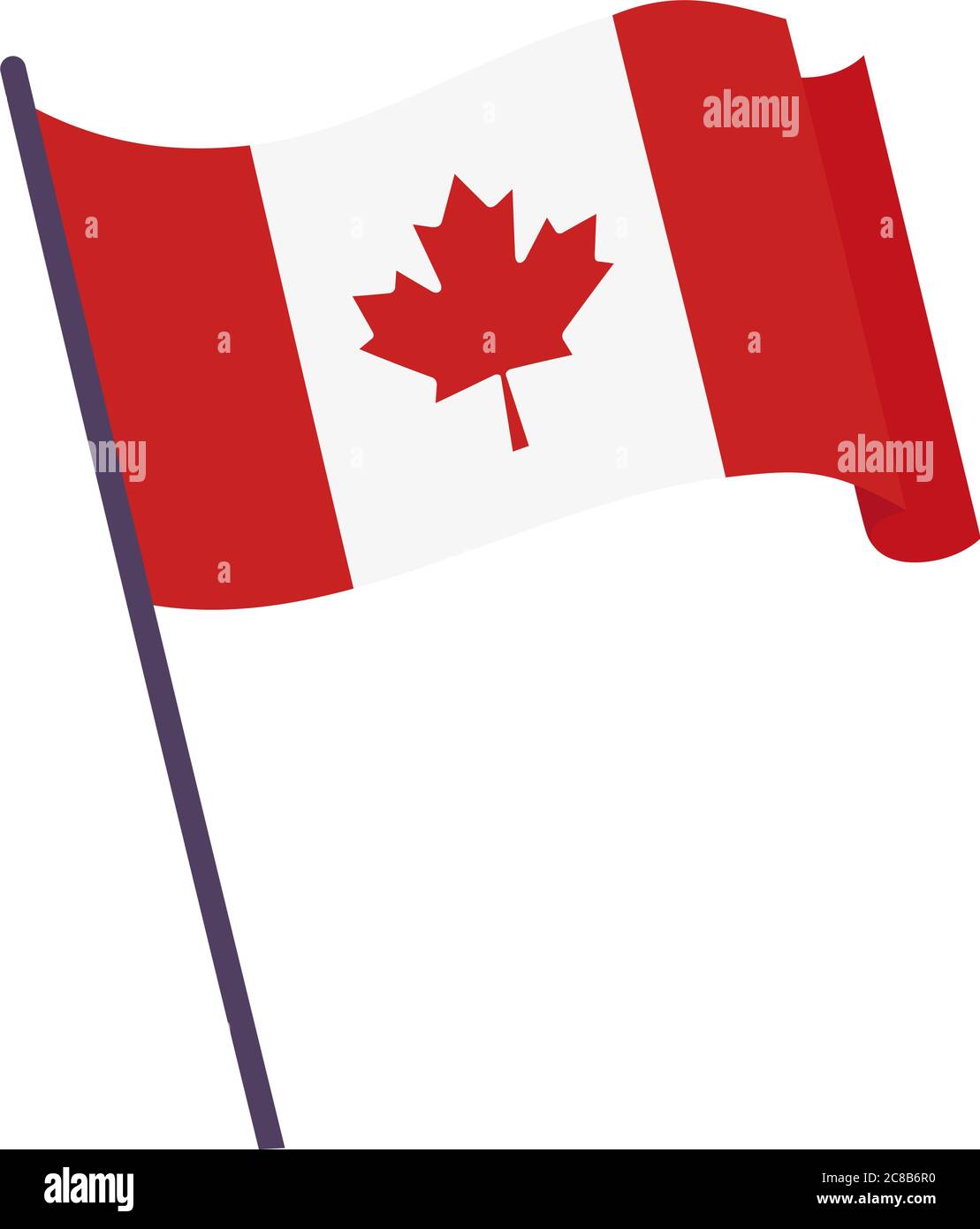 Waving flag of Canada Stock Vector Image & Art - Alamy