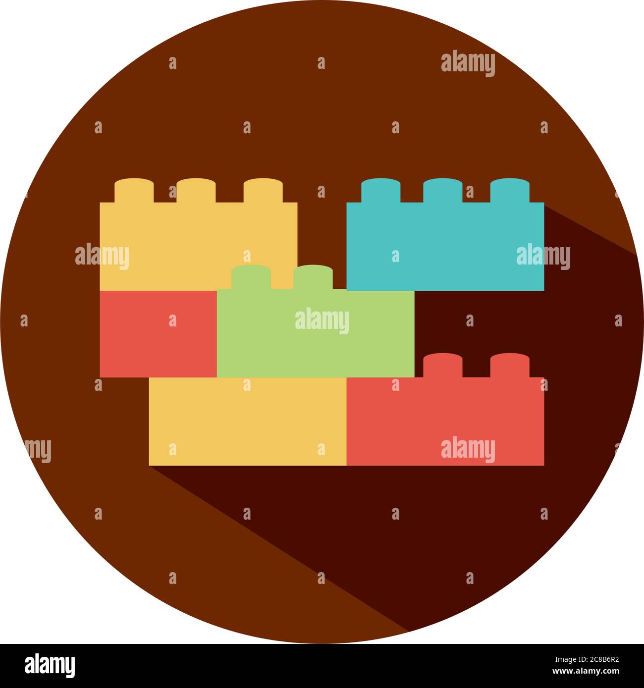 pile of blocks construction toy object for small children to play ...