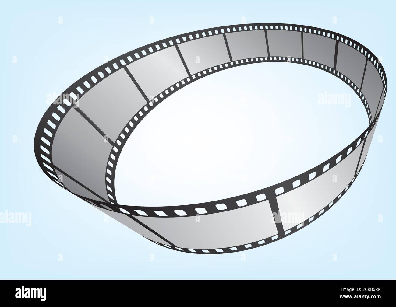 Cinema, movie and photography 35mm film strip template. Vector 3D ...