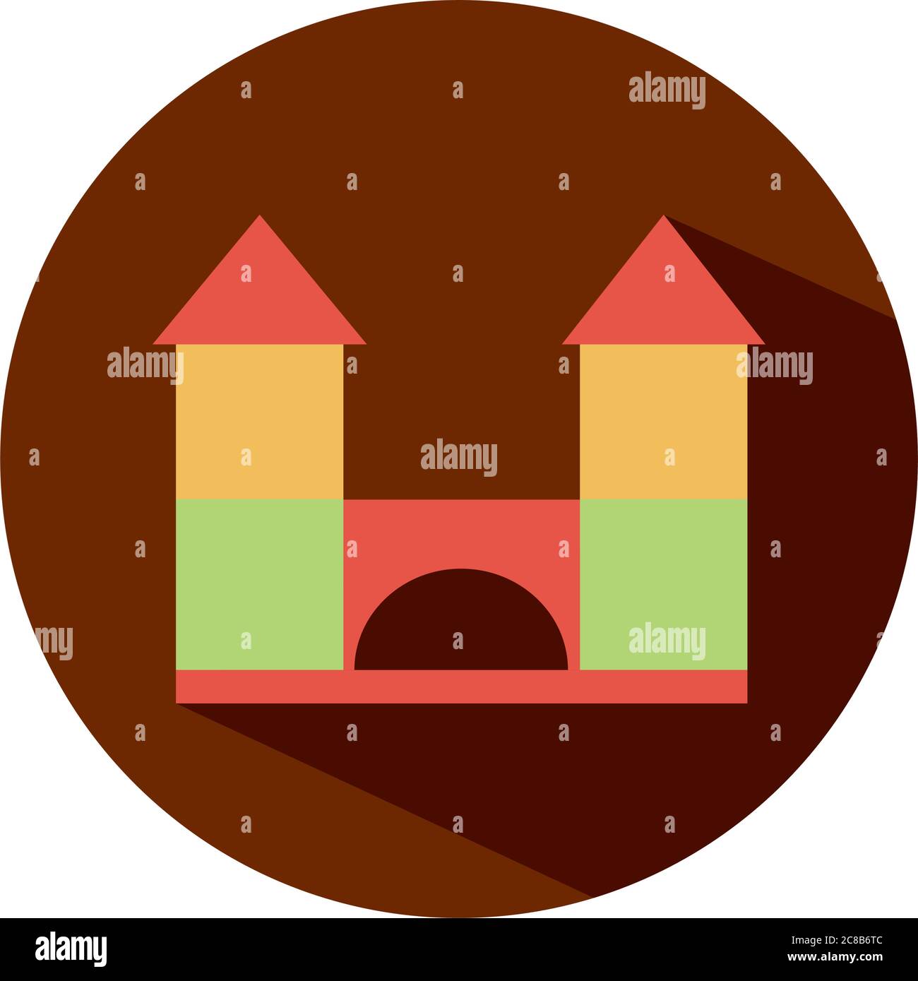 castle build cubes toy object for small children to play, block and ...