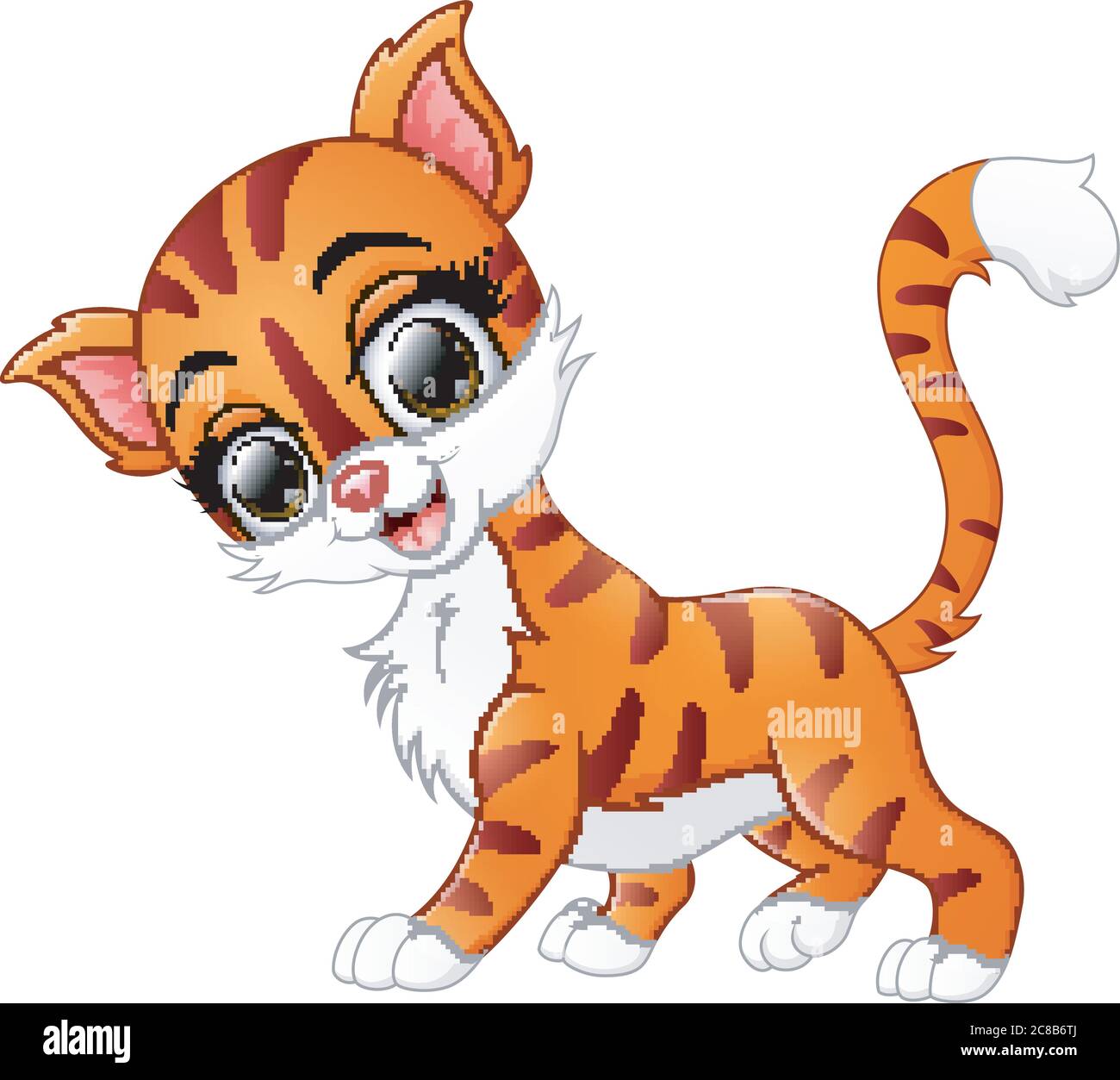 Pretty smiling female in Stock Vector Images - Alamy