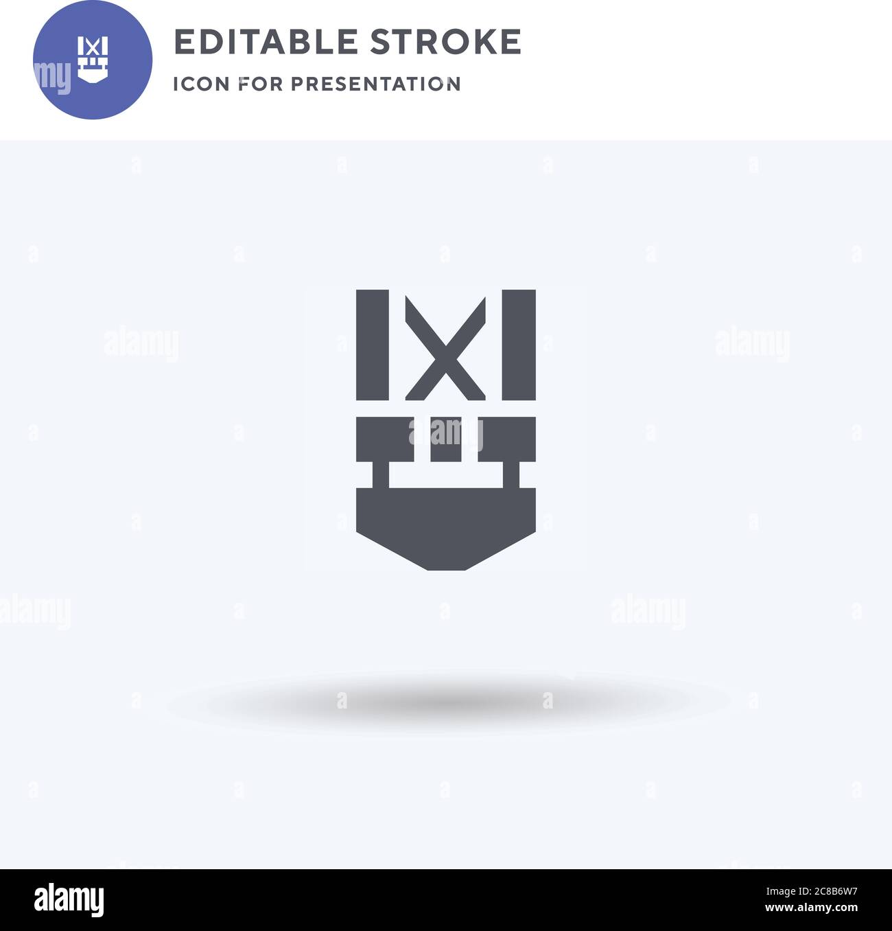 Harness icon vector, filled flat sign, solid pictogram isolated on ...