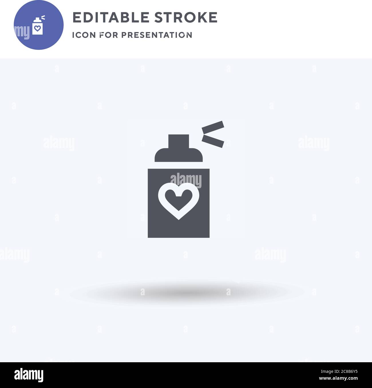 Spray icon vector, filled flat sign, solid pictogram isolated on white ...