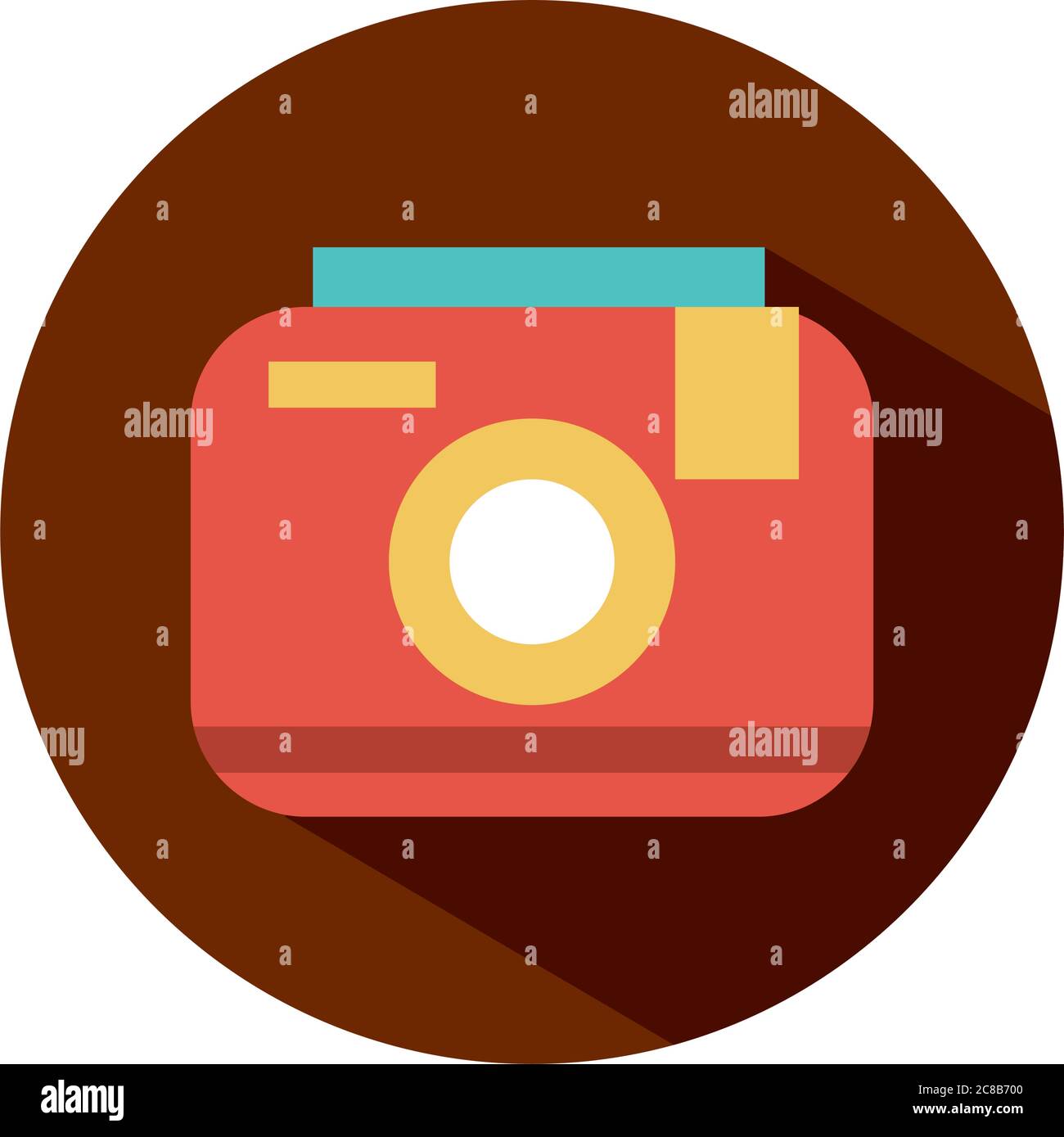 camera toy object for small children to play, block and flat style ...