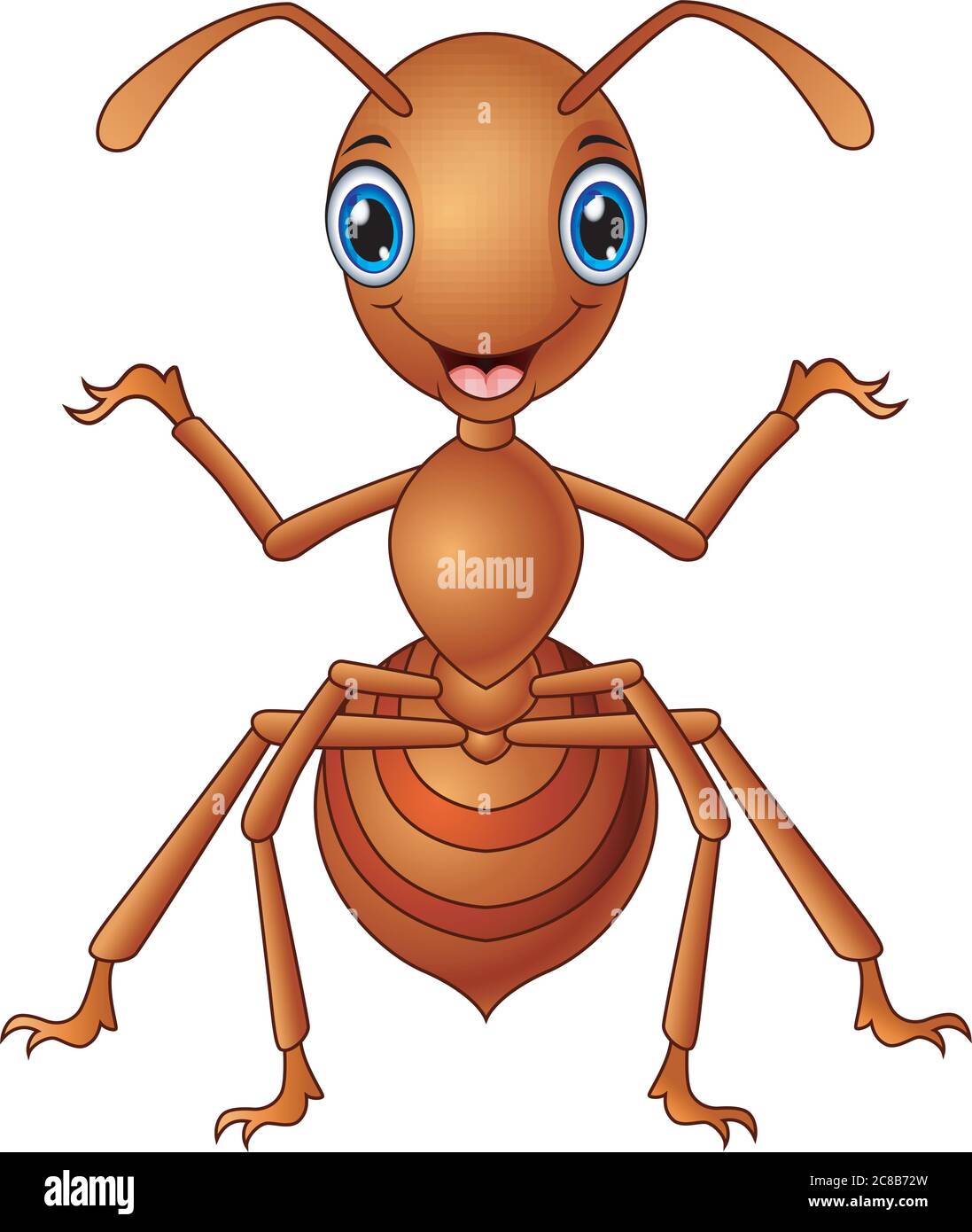 Illustration of Happy ant cartoon Stock Vector Image & Art - Alamy