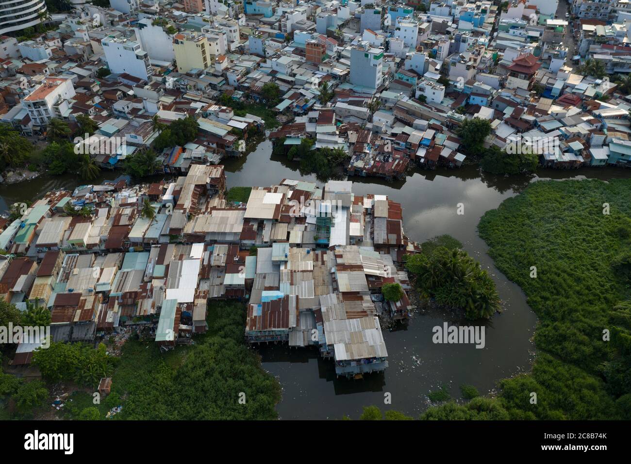 Shanty town aerial hi-res stock photography and images - Alamy