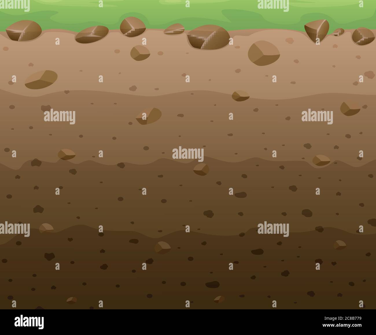 Grass dirt underground illustration Stock Vector Images - Alamy