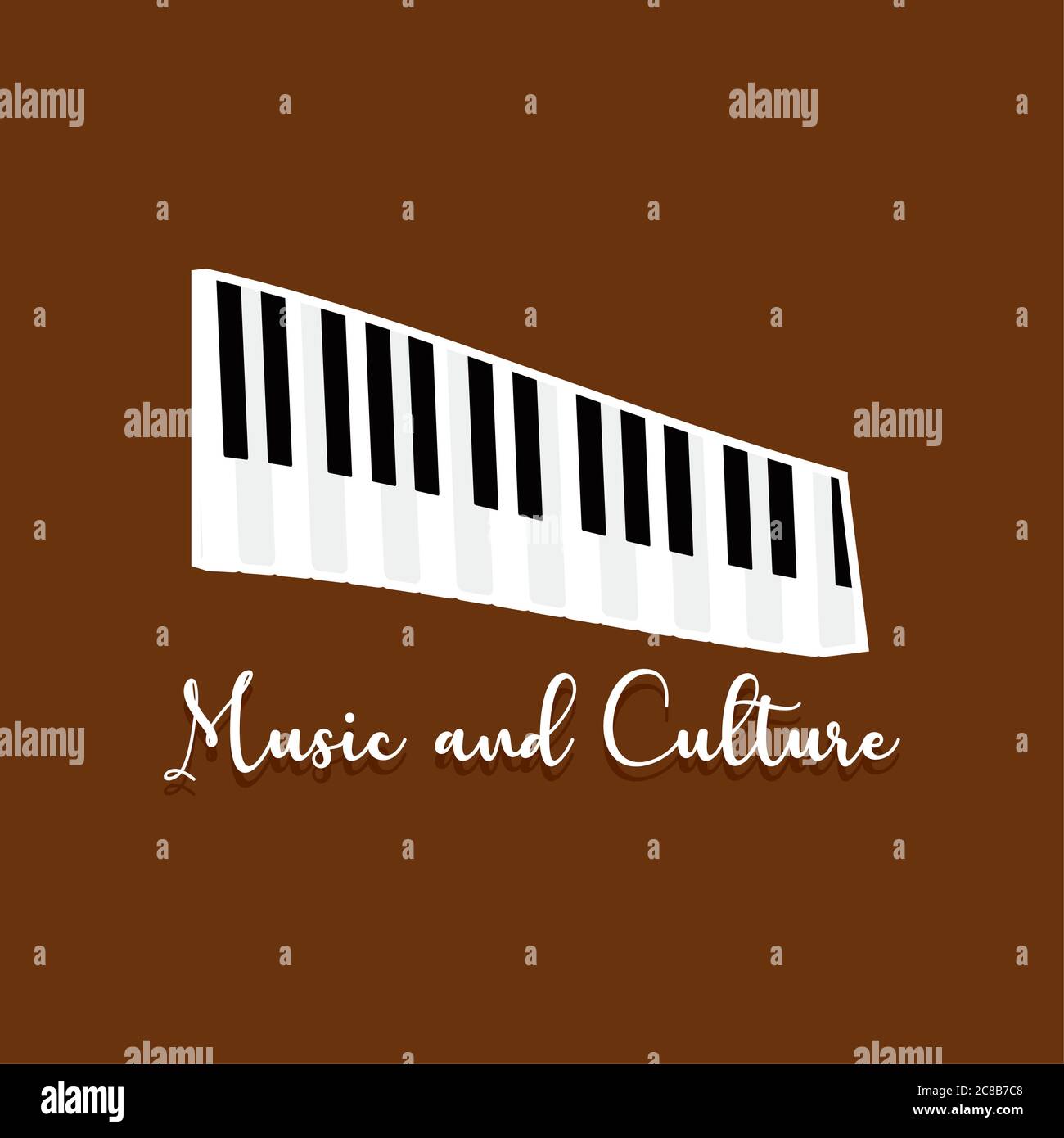 Piano art keyboard Stock Vector Images - Alamy