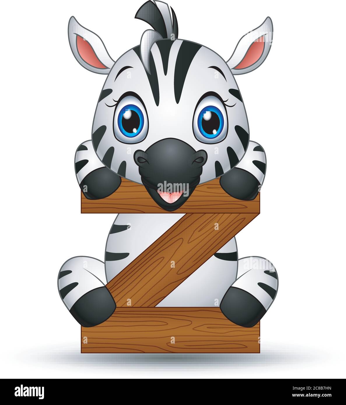 illustration of Alphabet Z with Zebra cartoon Stock Vector Image & Art ...