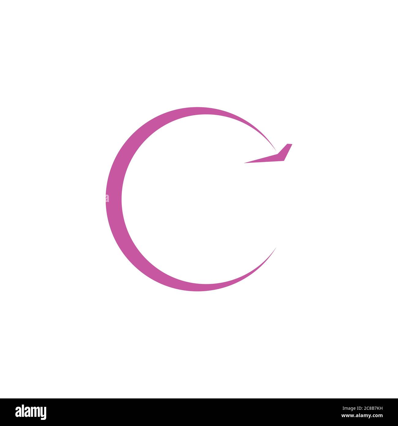 circle arrow swoosh fast motion logo vector Stock Vector Image & Art ...