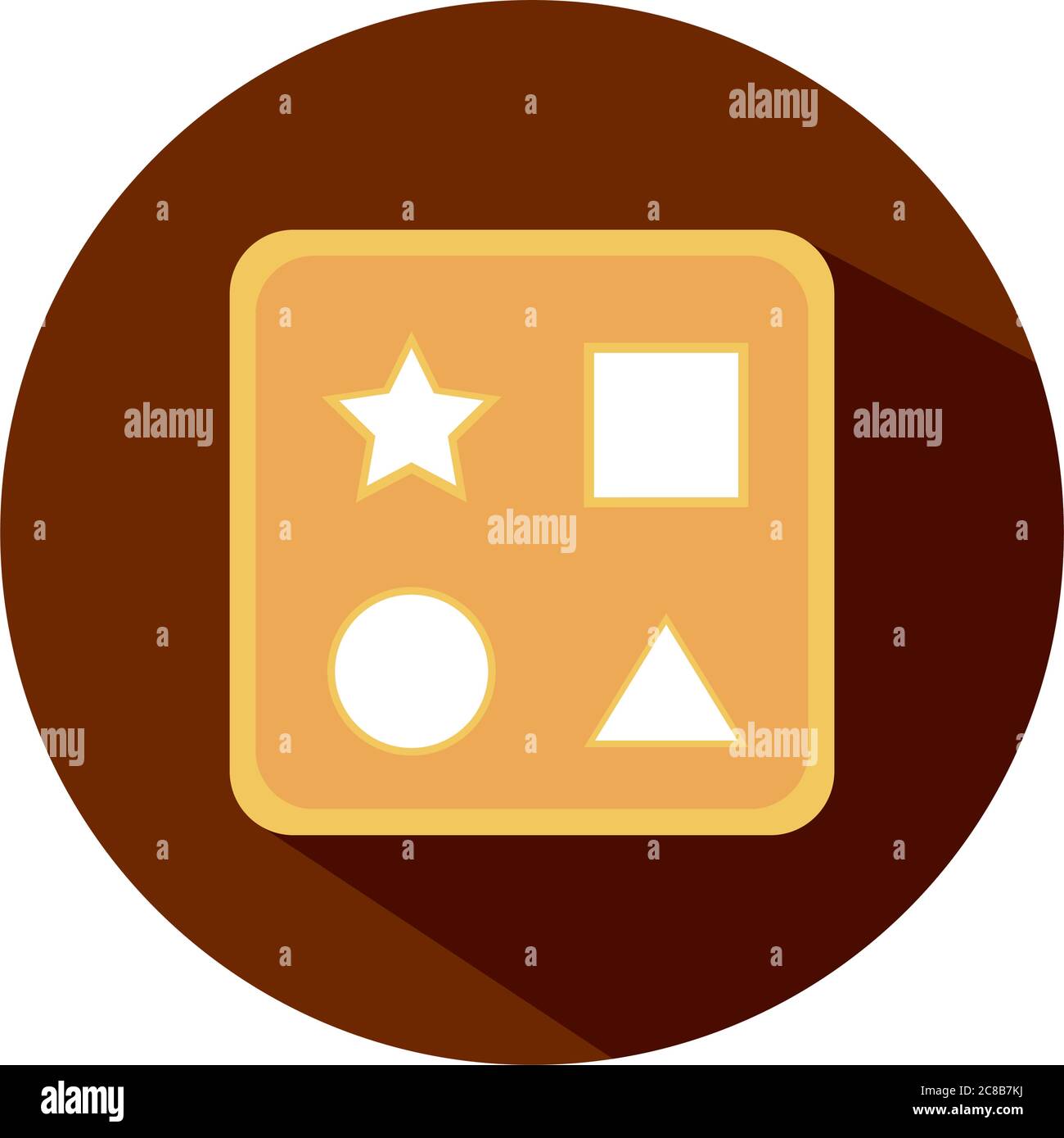 shapes puzzle board toy object for small children to play, block and ...