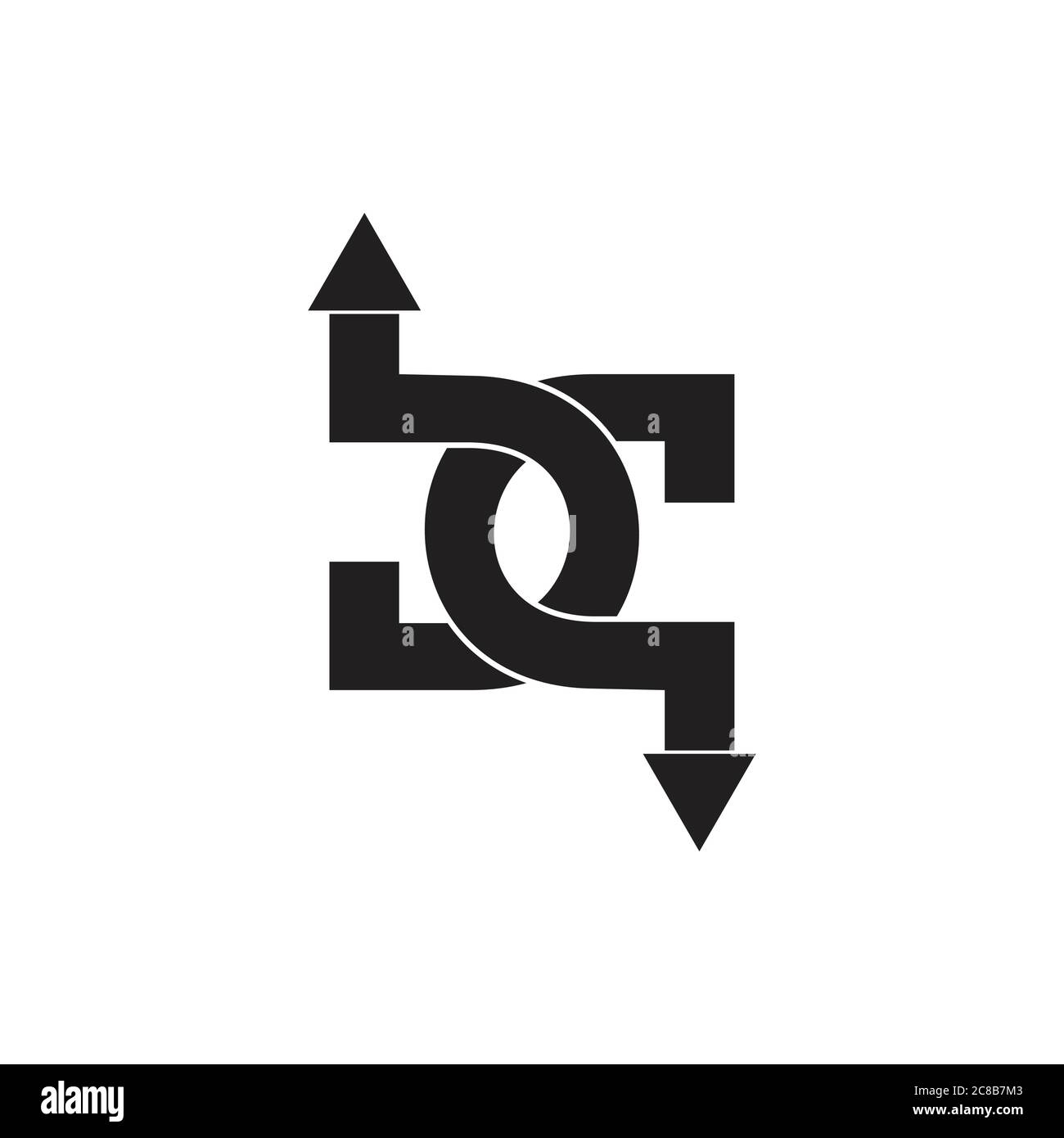 letter bq simple linked geometric logo vector Stock Vector Image & Art ...