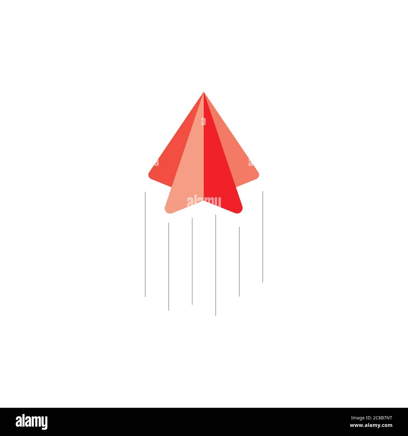 paper air plane swoosh gradient design vector Stock Vector Image & Art ...