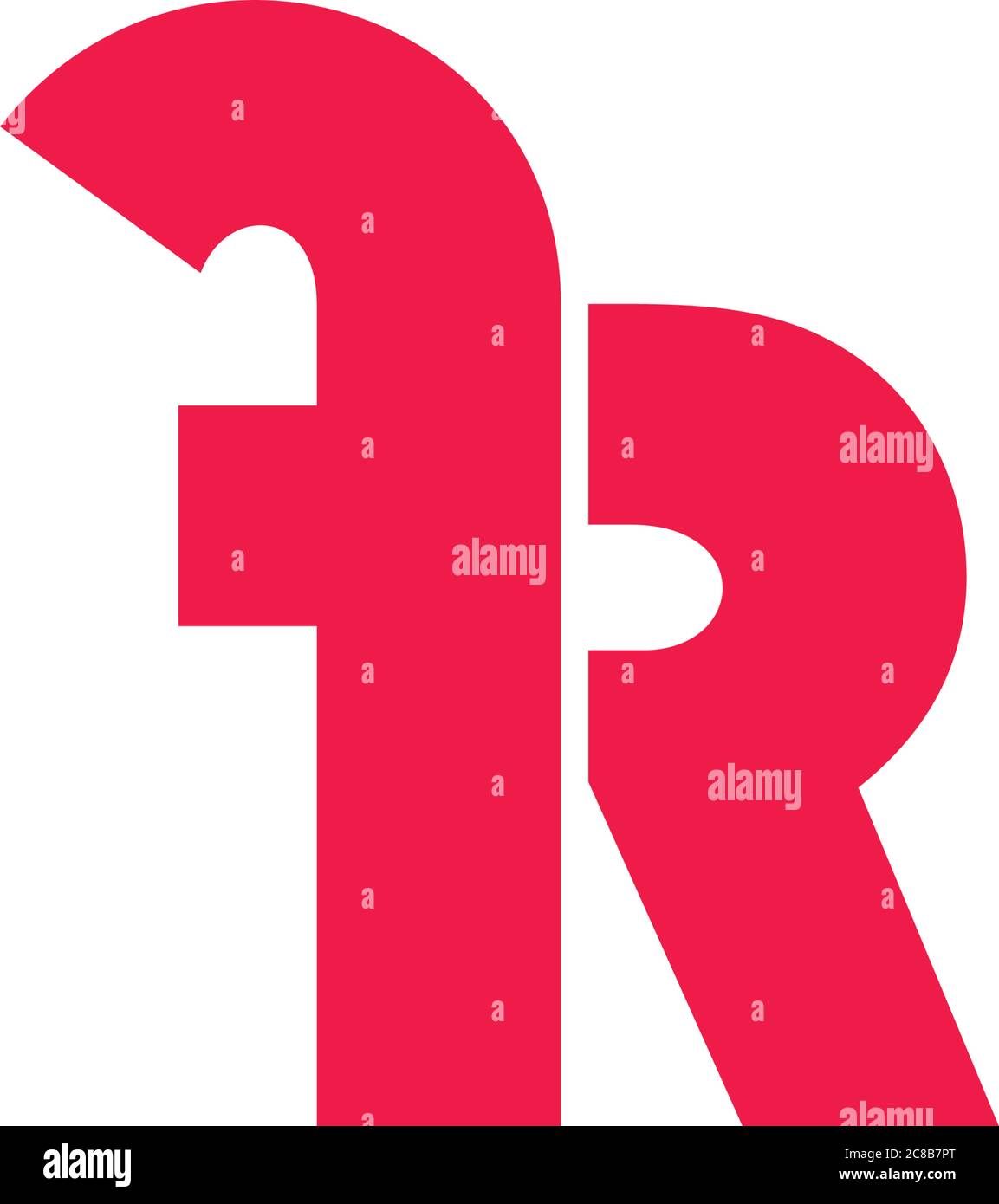 letters fr simple logo vector Stock Vector Image & Art - Alamy