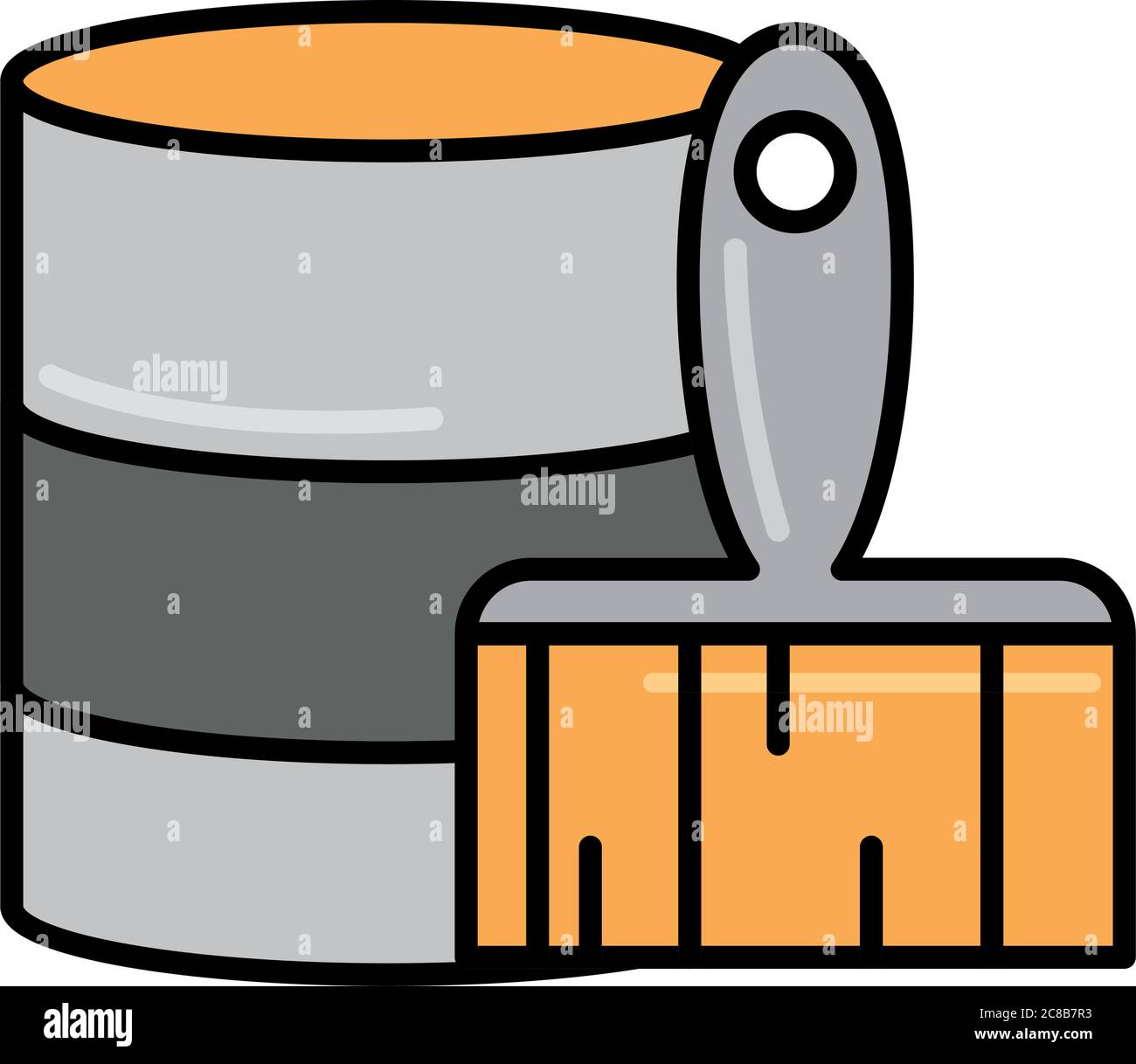 Fill your bucket Stock Vector Images - Alamy
