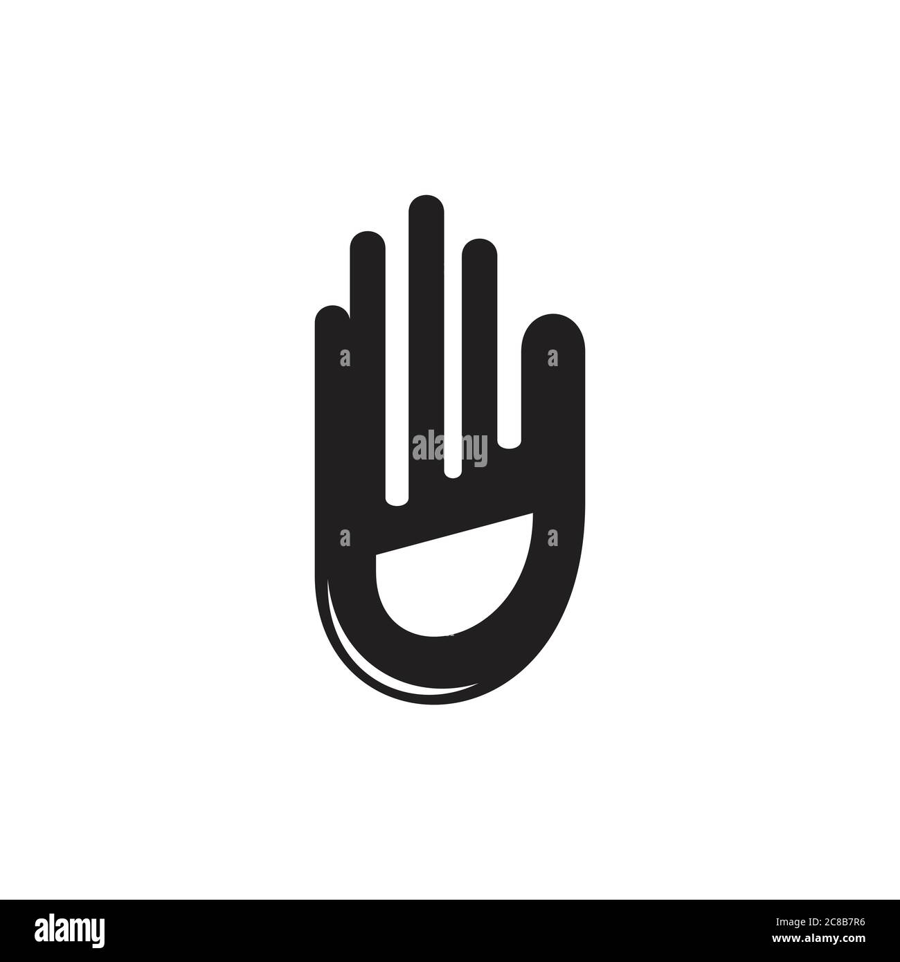 abstract motion hand palm logo vector Stock Vector Image & Art - Alamy