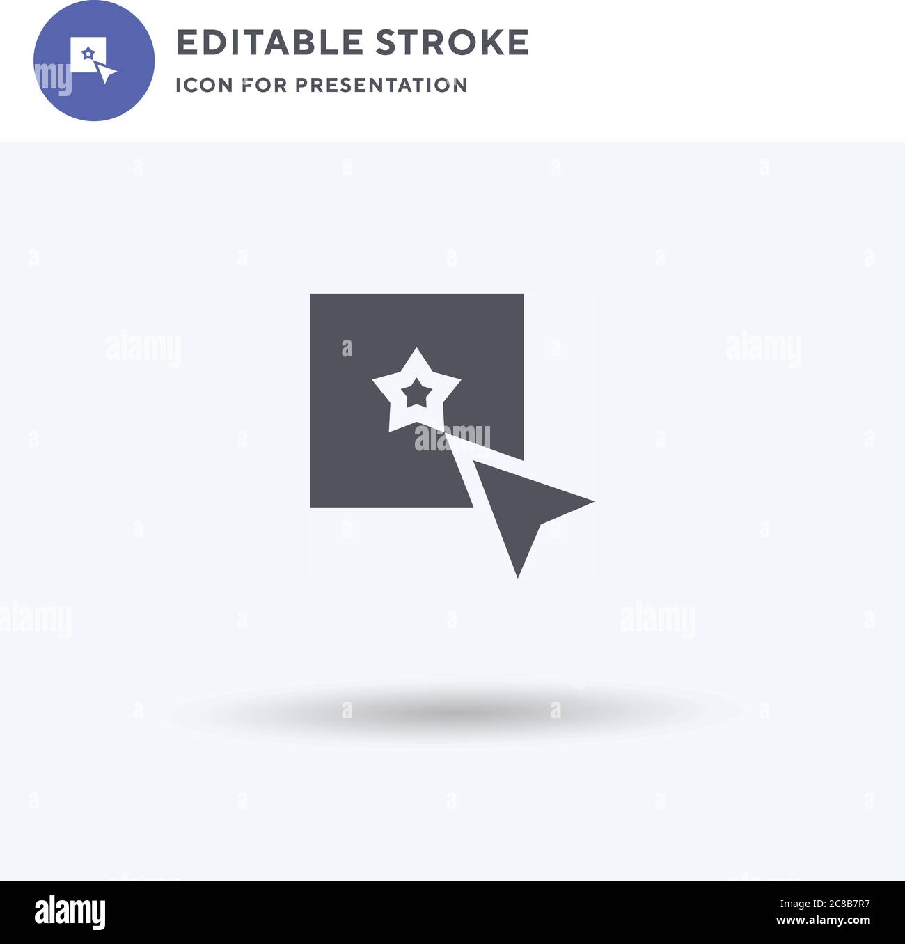 Select icon vector, filled flat sign, solid pictogram isolated on white ...