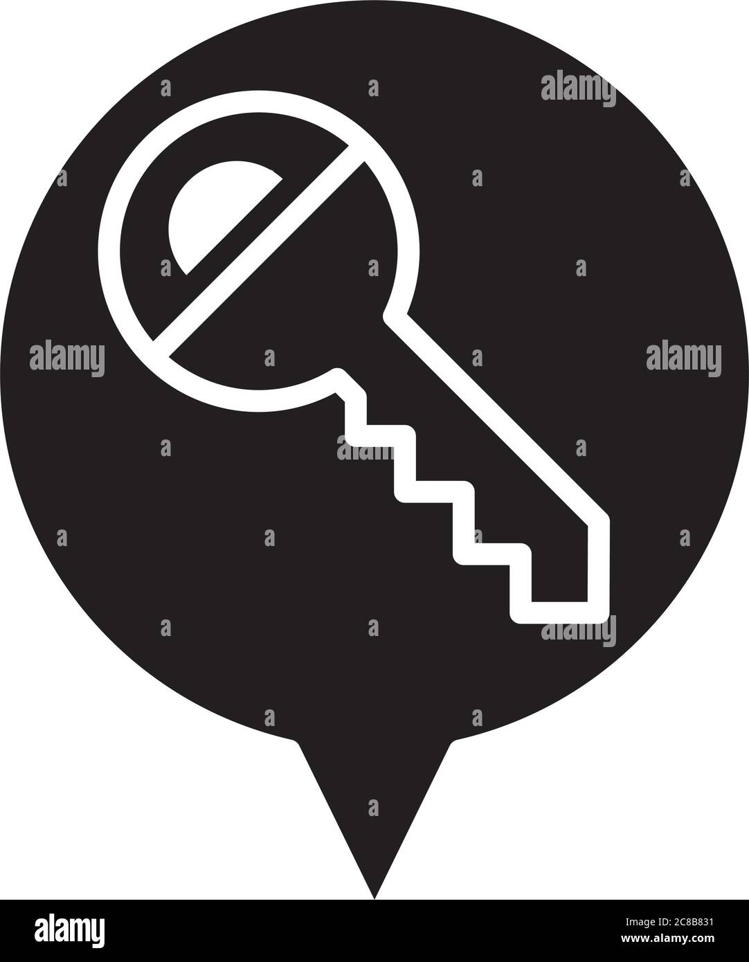 parking key transport silhouette style icon design vector illustration ...