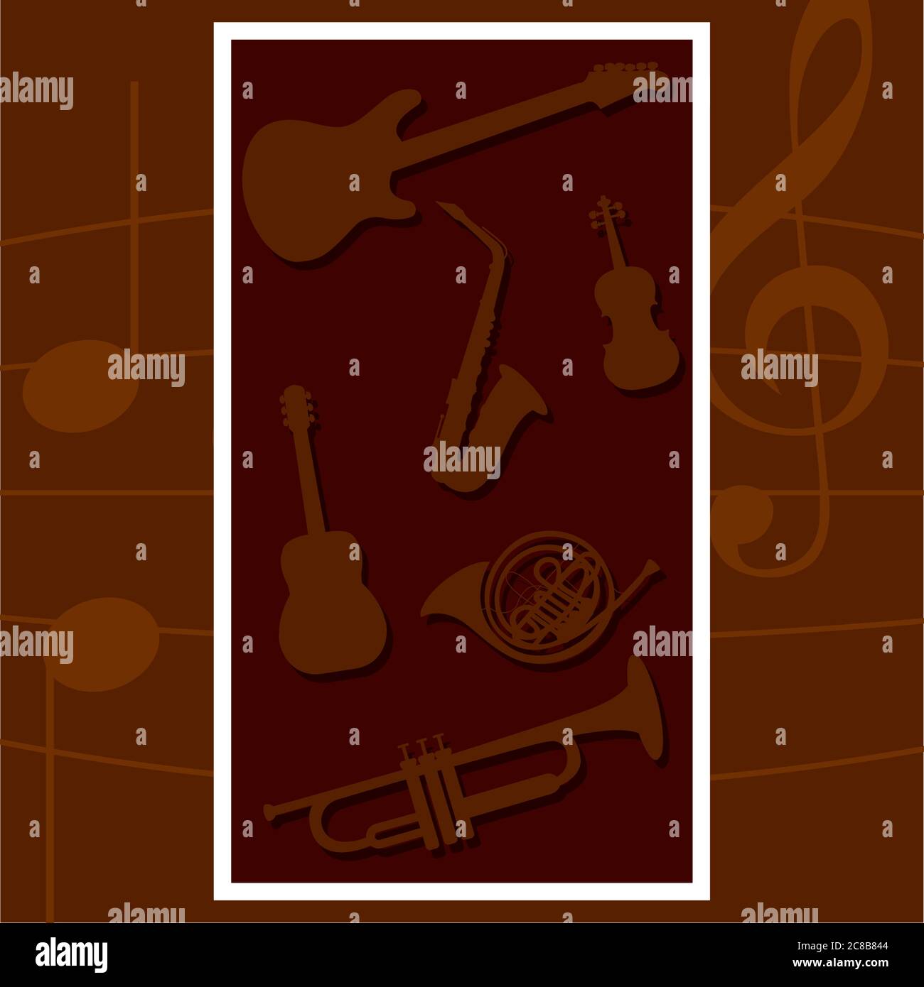 Silhouette of a musical instruments Stock Vector Image & Art - Alamy