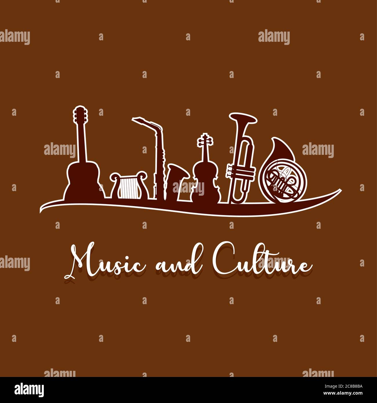 Silhouette of a musical instruments Stock Vector Image & Art - Alamy
