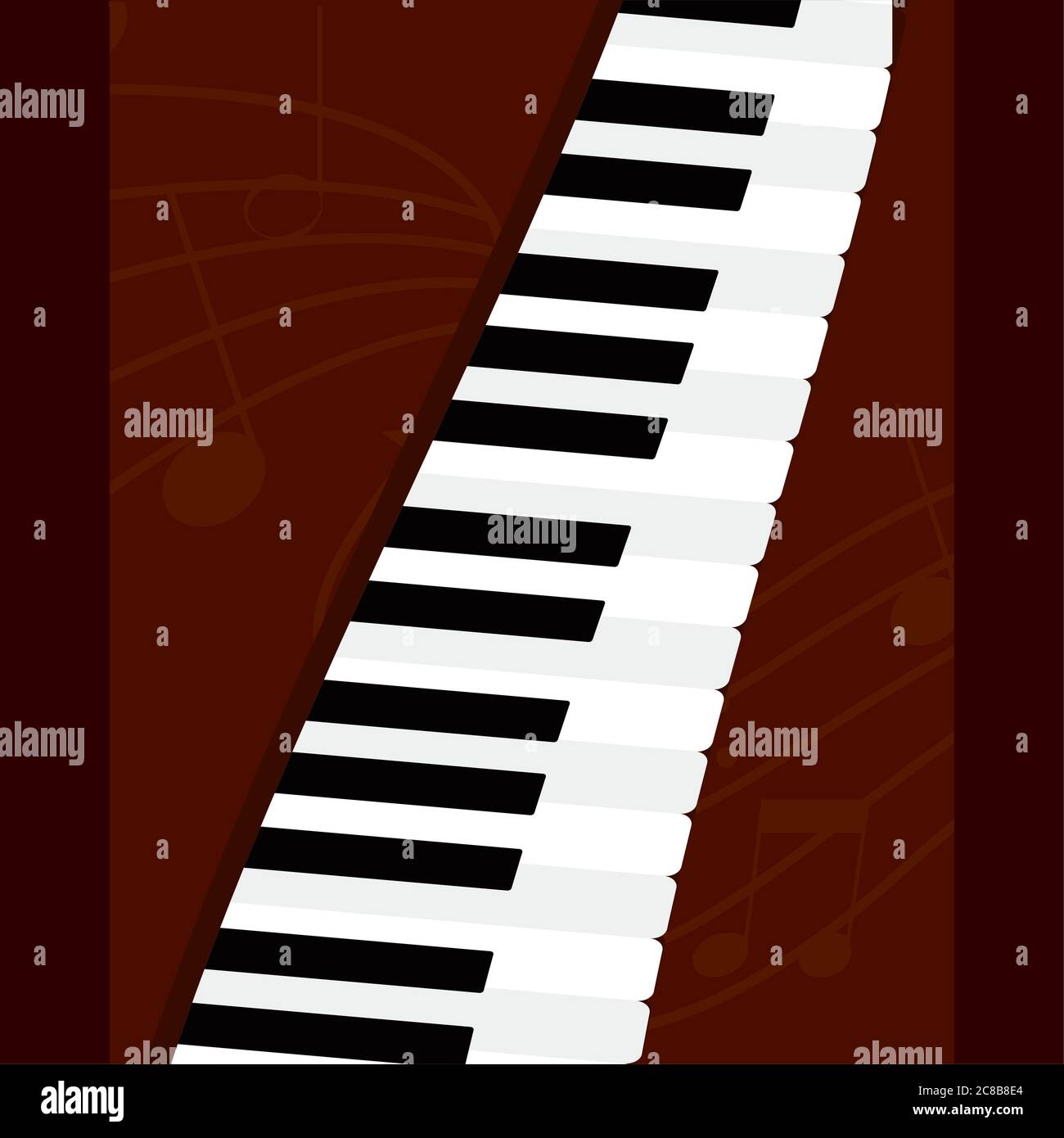 Musical keyboard image Stock Vector Image & Art - Alamy