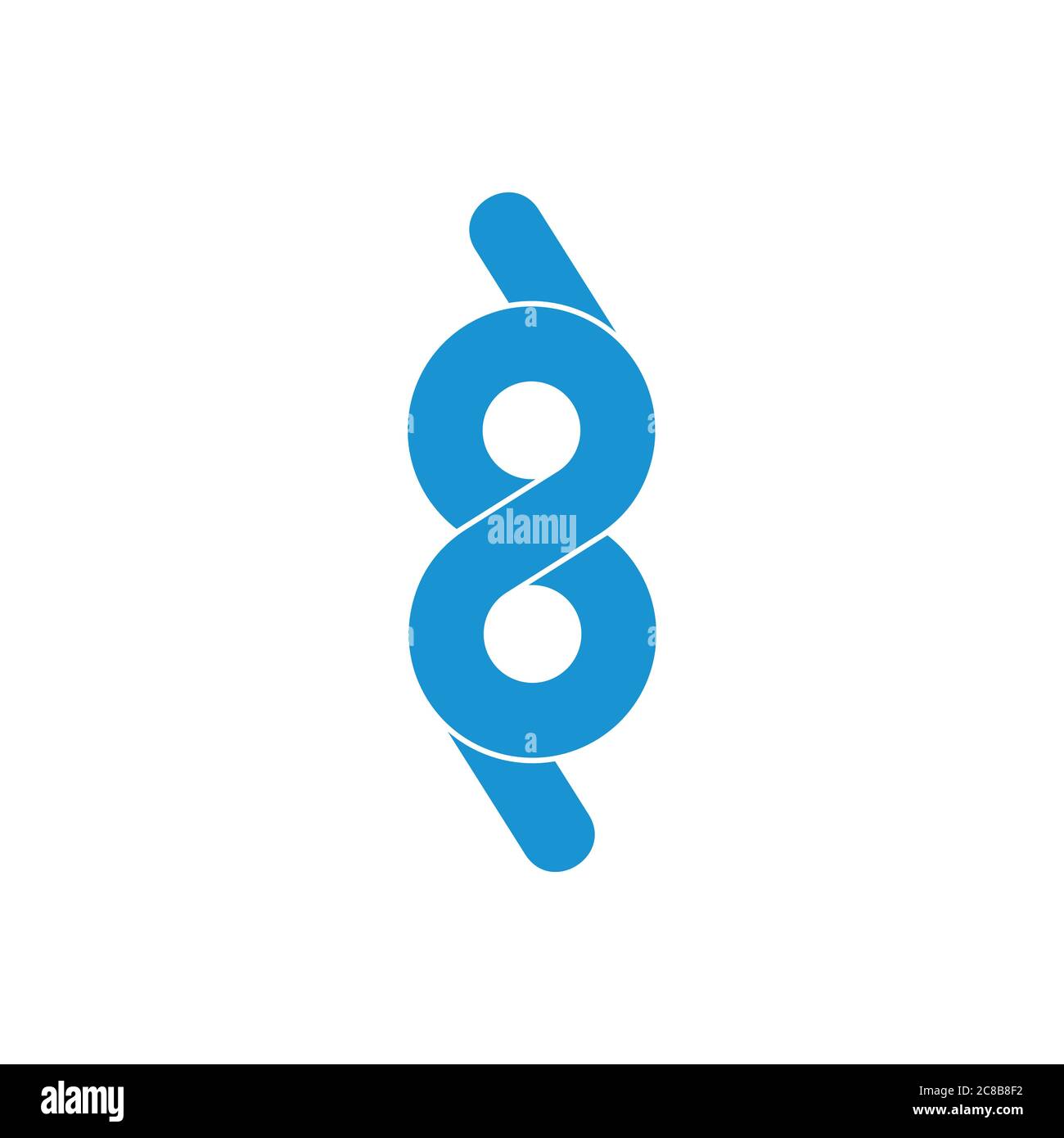 abstract number 8 infinity line logo vector Stock Vector Image & Art ...