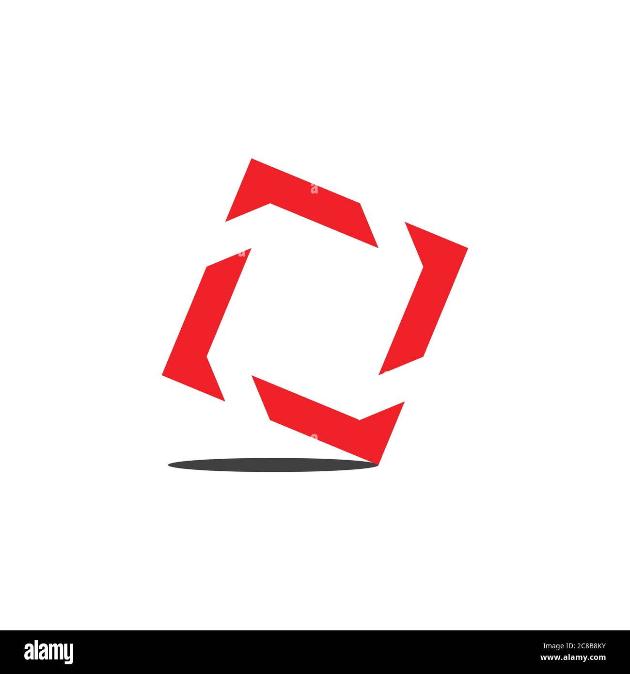 square geometric motion logo vector Stock Vector Image & Art - Alamy