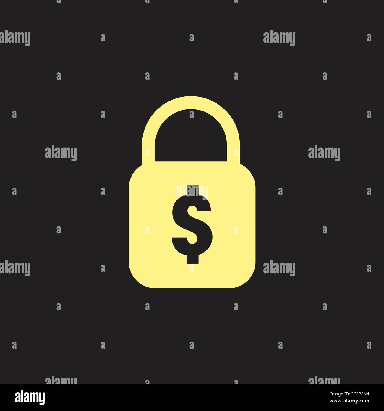 money locked symbol logo vector Stock Vector Image & Art - Alamy