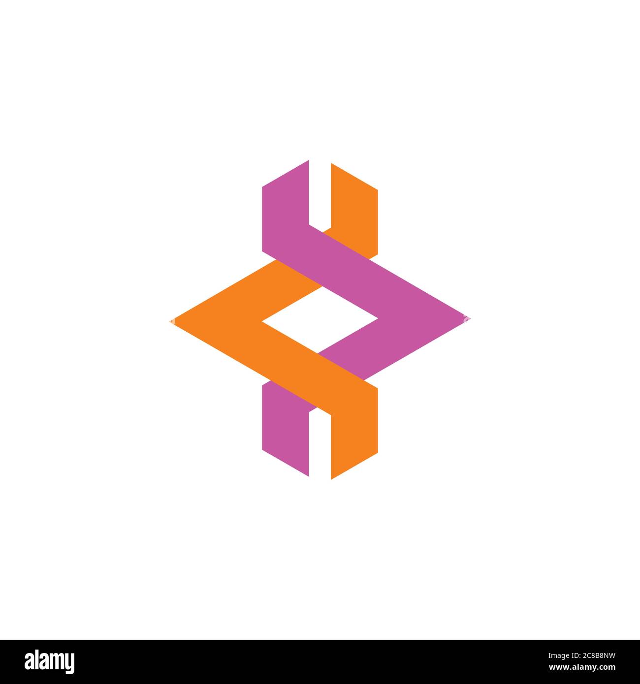 linked arrow colorful logo vector Stock Vector Image & Art - Alamy