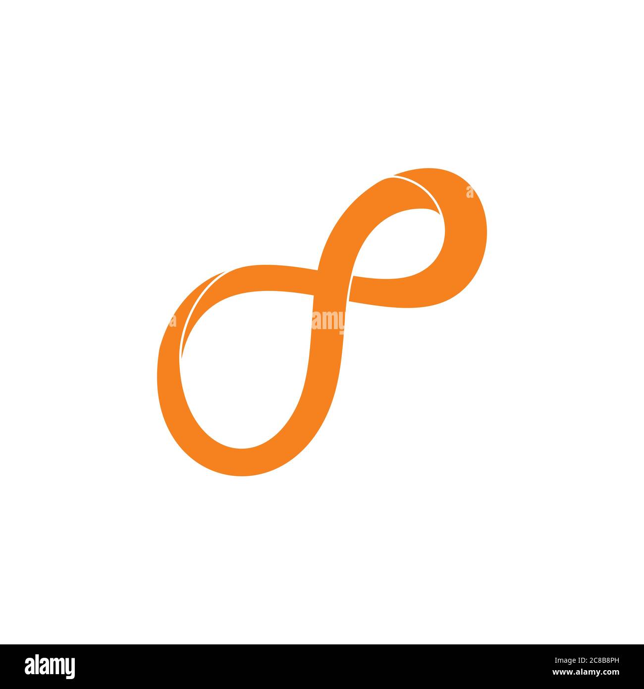 simple infinity lines flat 3d abstract motion logo vector Stock Vector ...