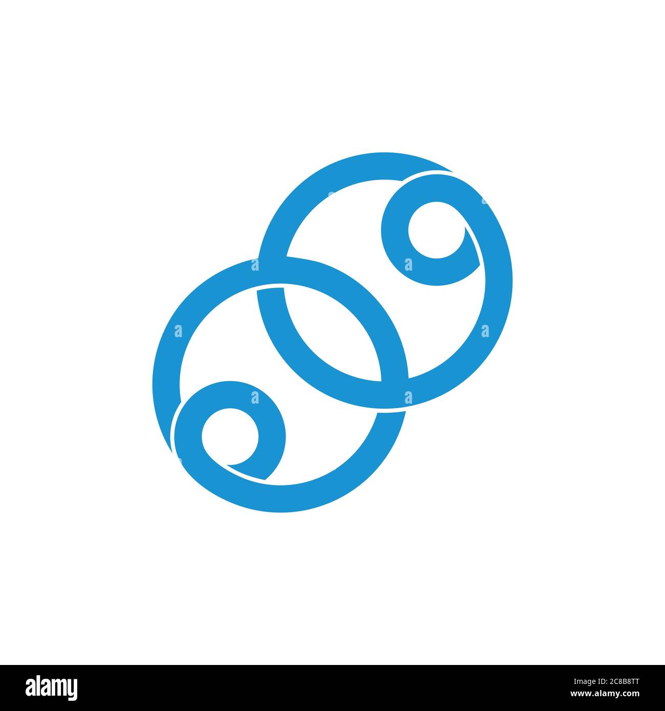 linked loop circle ring logo Stock Vector Image & Art - Alamy