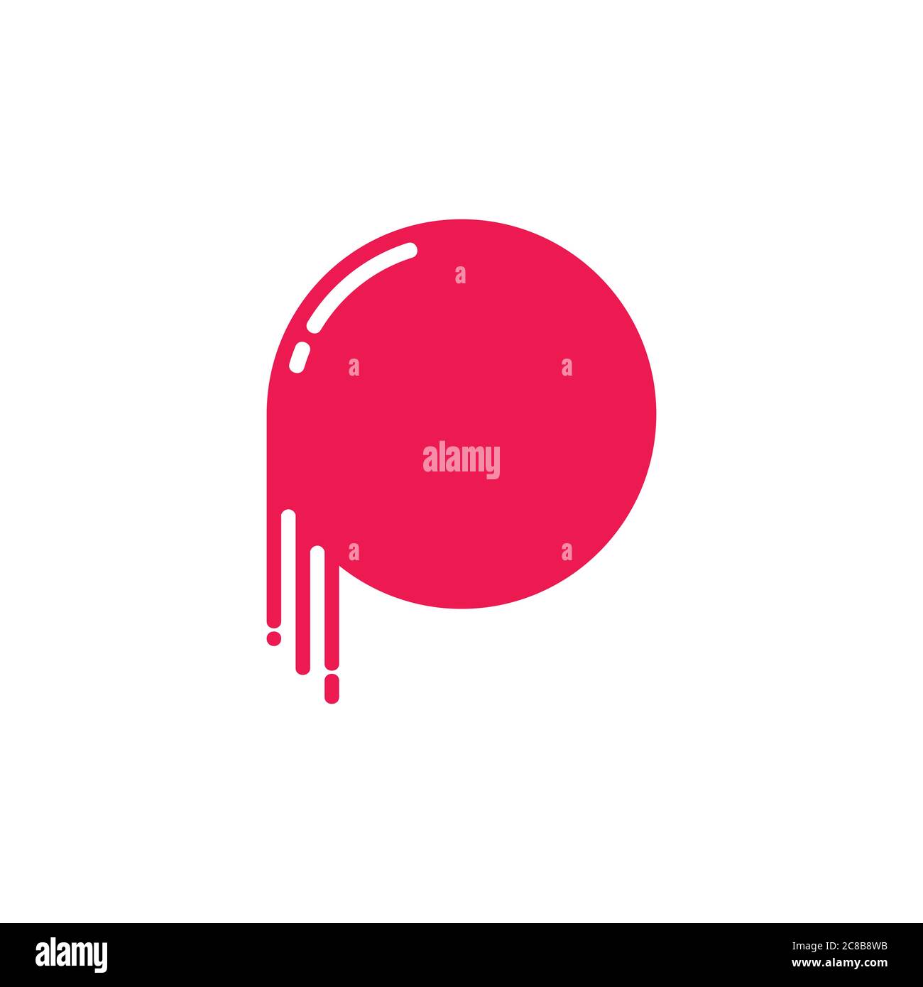 Pie logo letter letter Stock Vector Images - Alamy