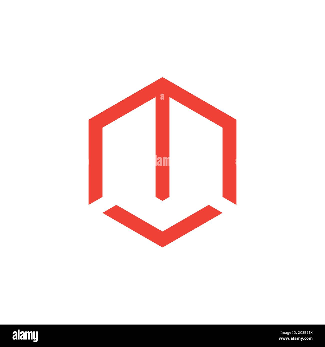 simple geometric unique unusual logo collection success business Stock ...