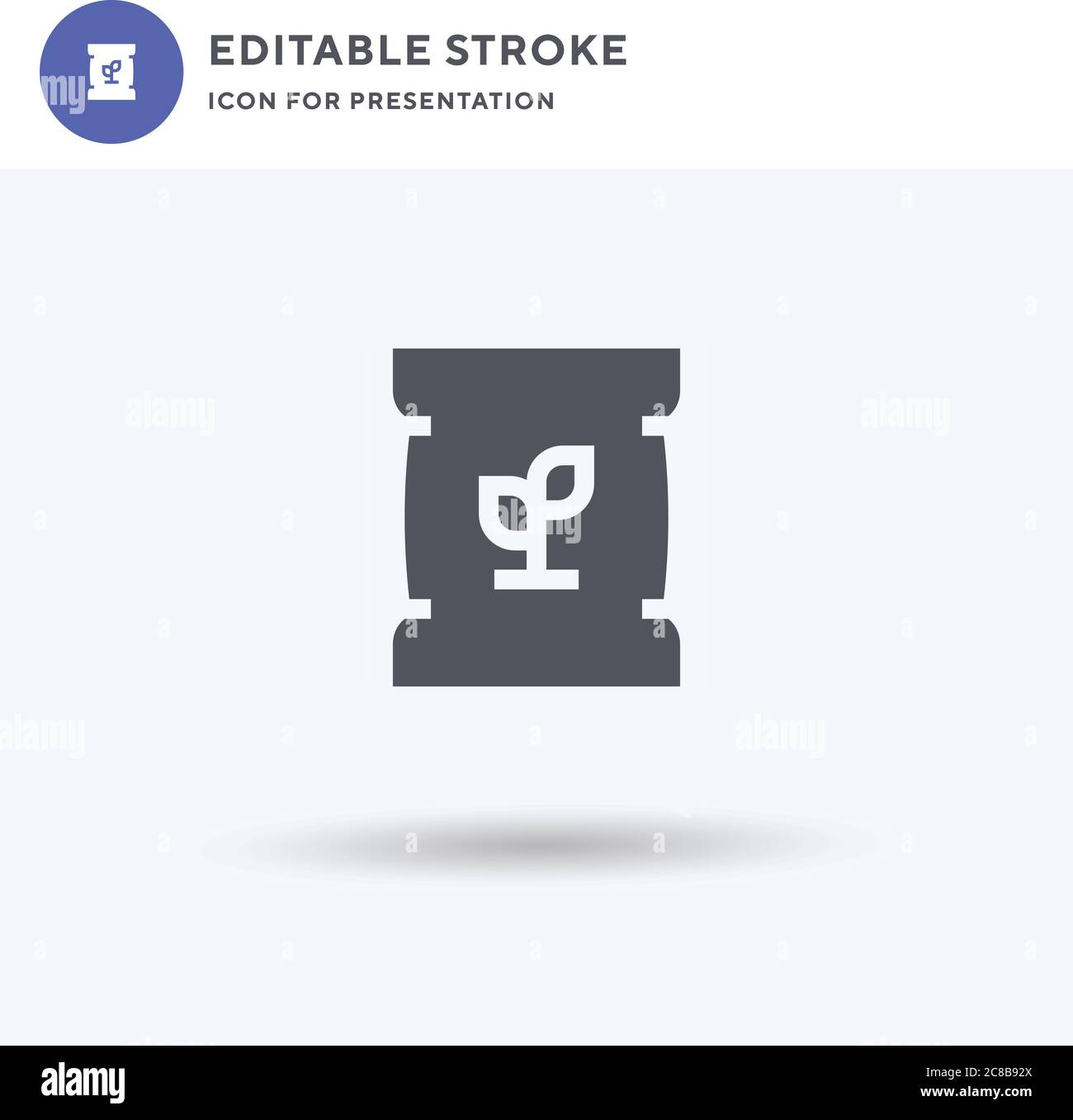 Fertilizer icon vector, filled flat sign, solid pictogram isolated on ...