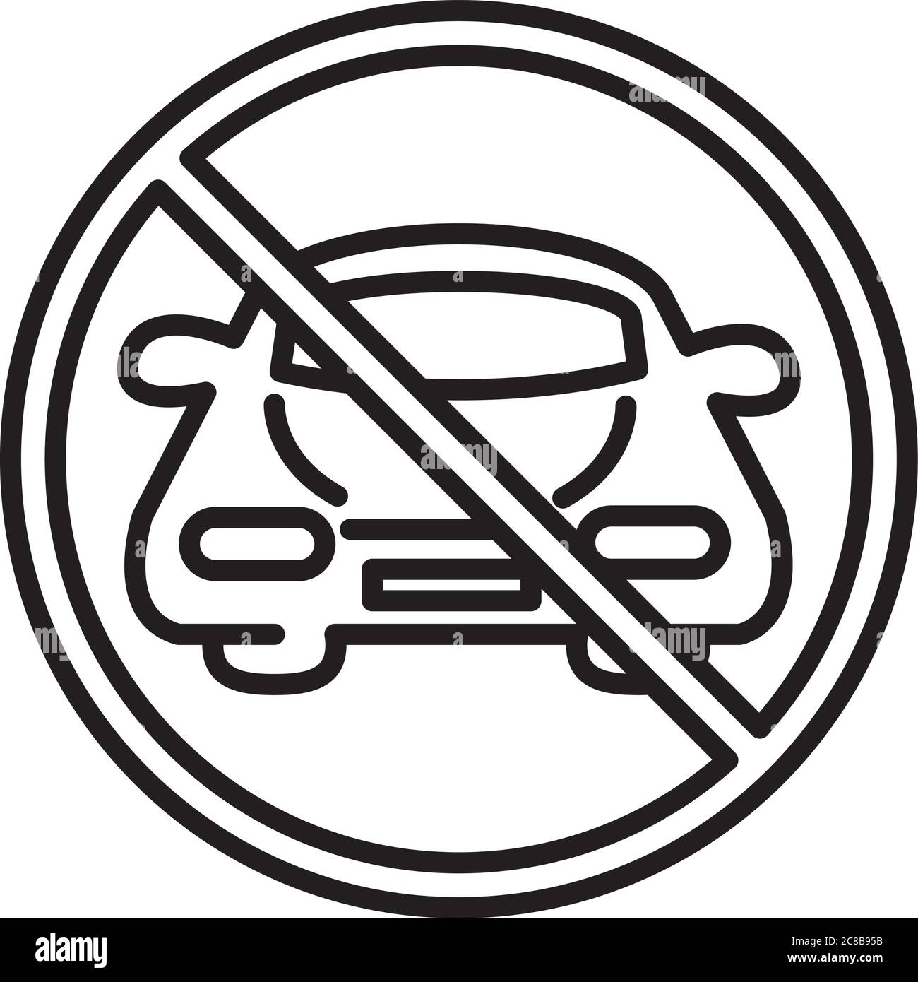 Prohibited vehicles Black and White Stock Photos & Images - Alamy