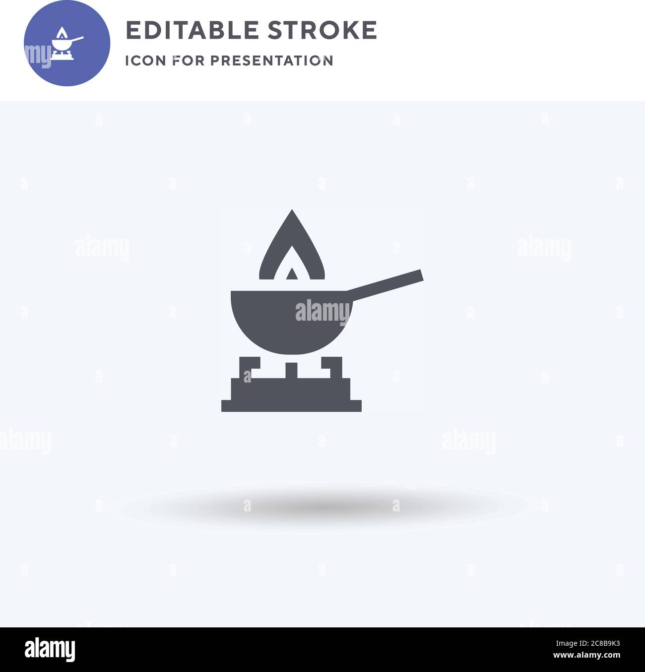 Pot icon vector, filled flat sign, solid pictogram isolated on white ...