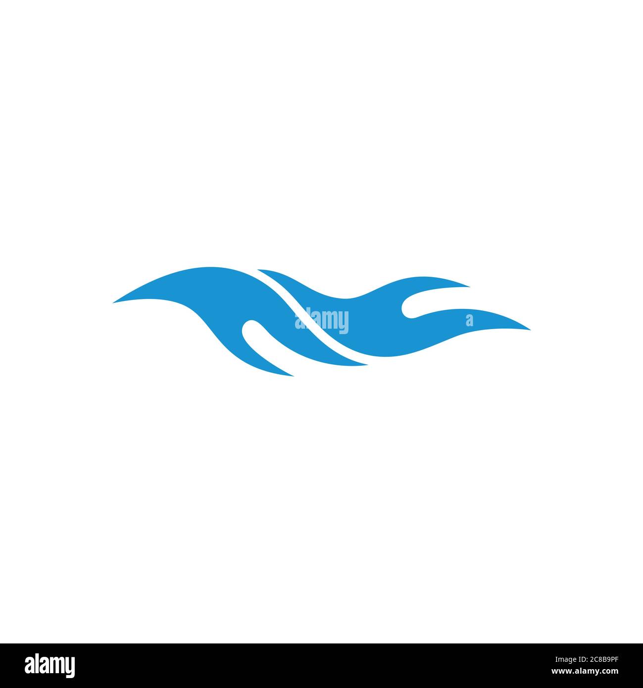 simple curves wavy logo vector Stock Vector Image & Art - Alamy