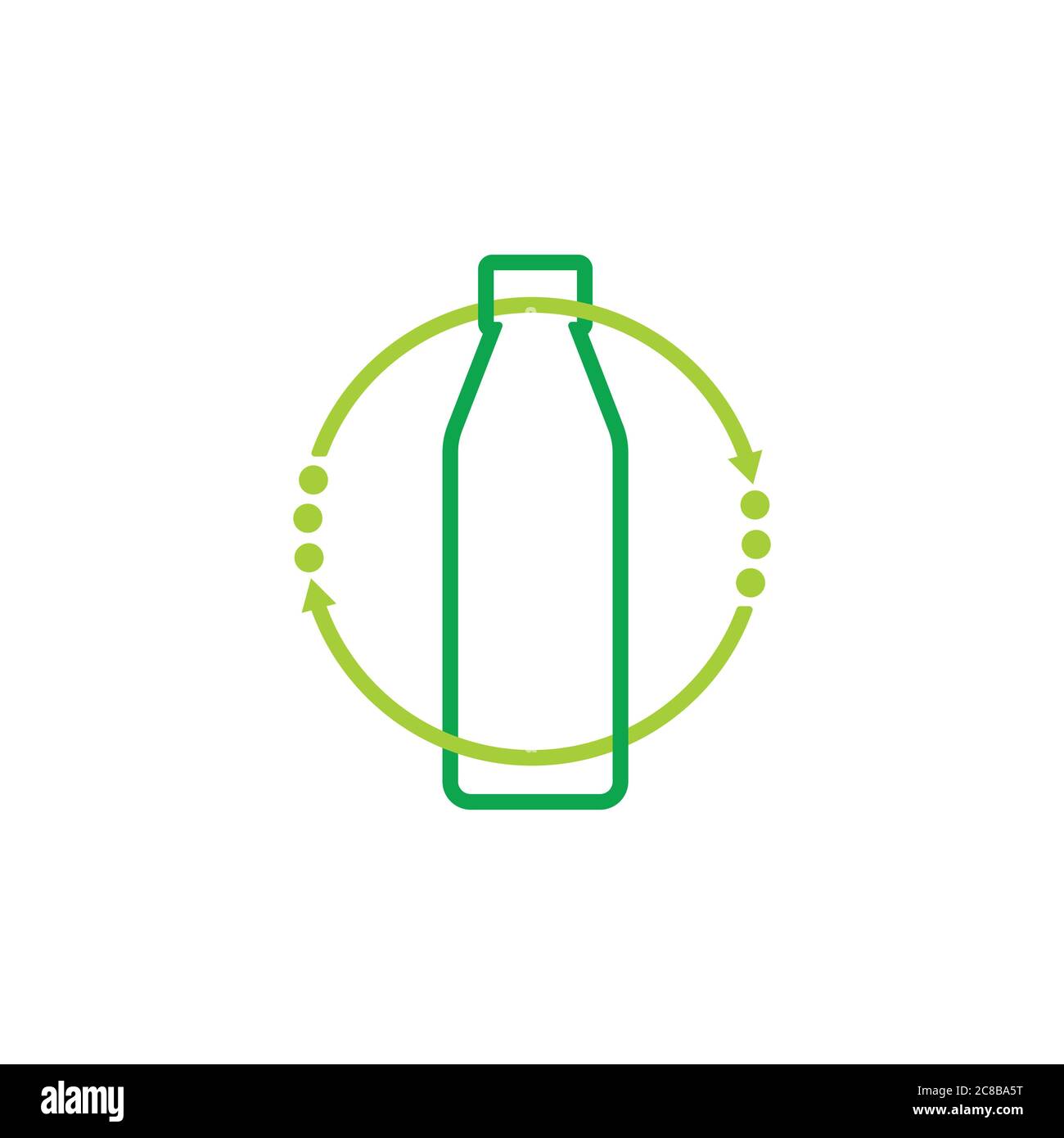 bottle circle dots process symbol vector Stock Vector Image & Art - Alamy