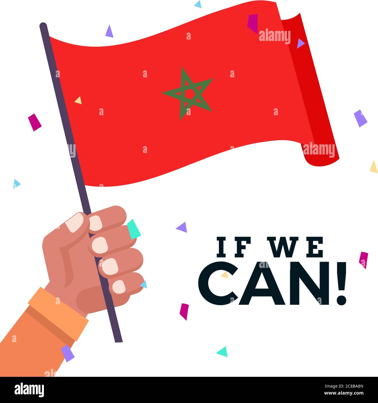 Morocco flag clip art hi-res stock photography and images - Alamy