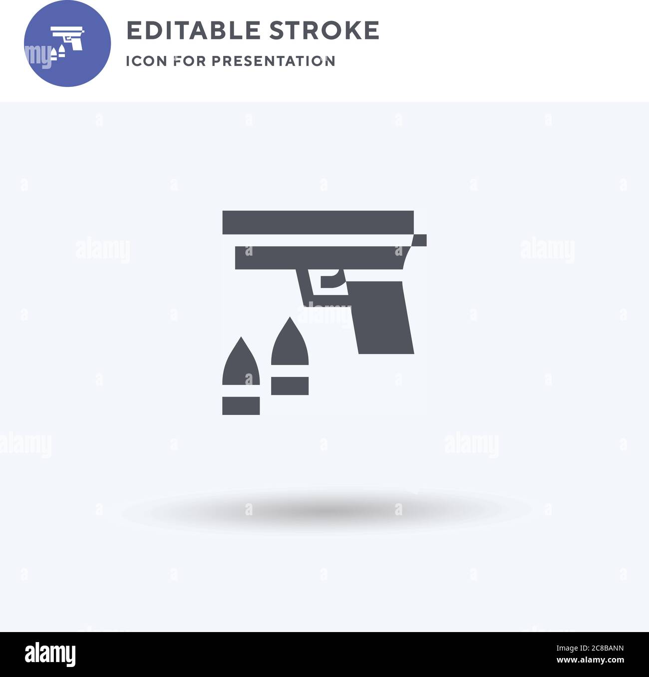 Shooting icon vector, filled flat sign, solid pictogram isolated on ...