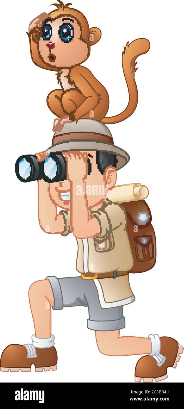 Boy Monkey Cartoon